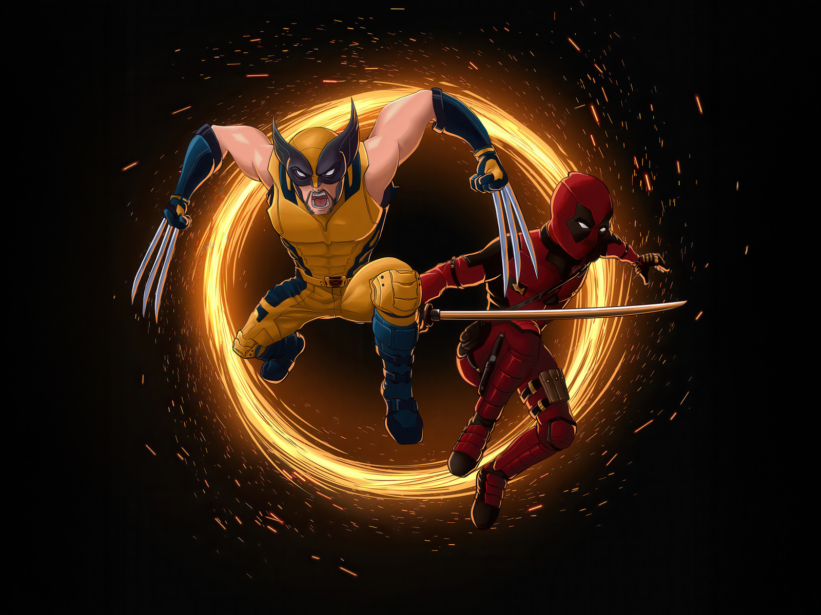 1600x1200 Deadpool And Wolverine Born For Battle Wallpaper,1600x1200 ...