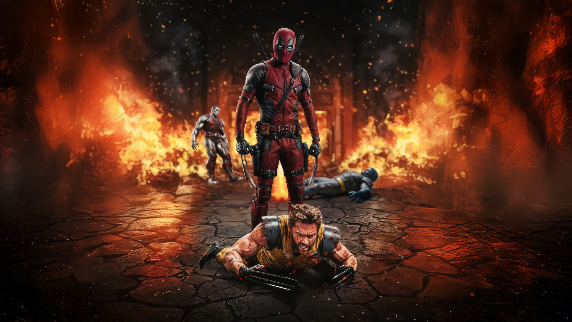 1920x1080 Deadpool And Wolverine Down Laptop Full HD 1080P ,HD 4k ...