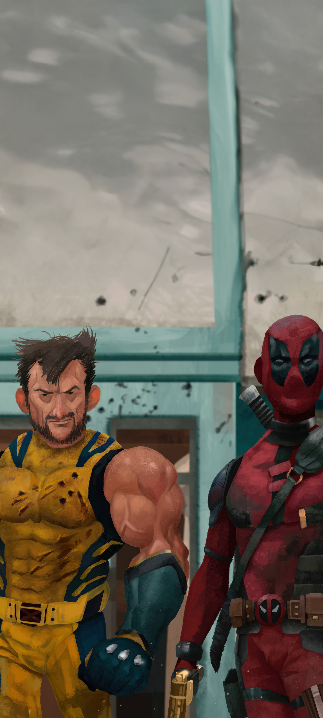 1080x2400 Deadpool And Wolverine Duo Reborn Google Pixel 7 ,HD 4k ...