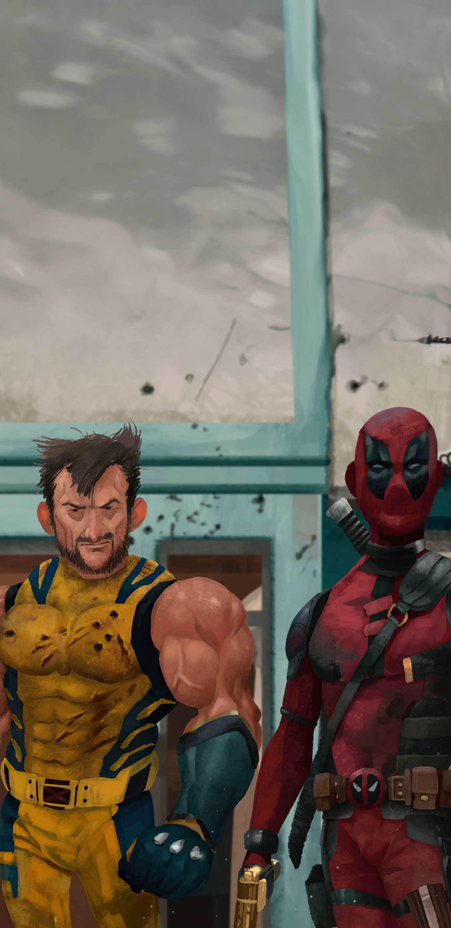 1440x2960 Deadpool And Wolverine Duo Reborn Samsung Galaxy Note 9,8, S9 ...