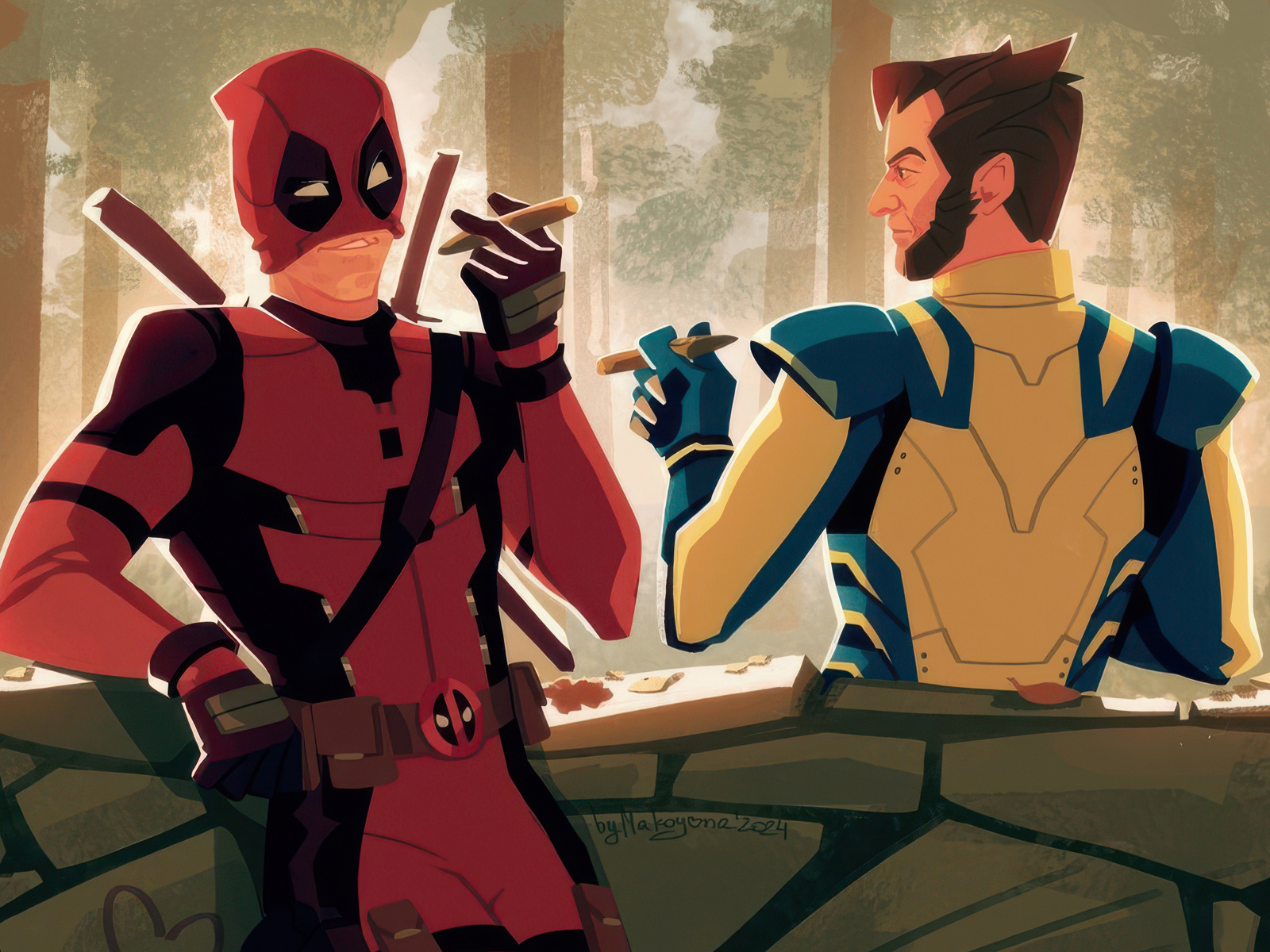 1600x1200 Deadpool And Wolverine Moments Wallpaper,1600x1200 Resolution ...
