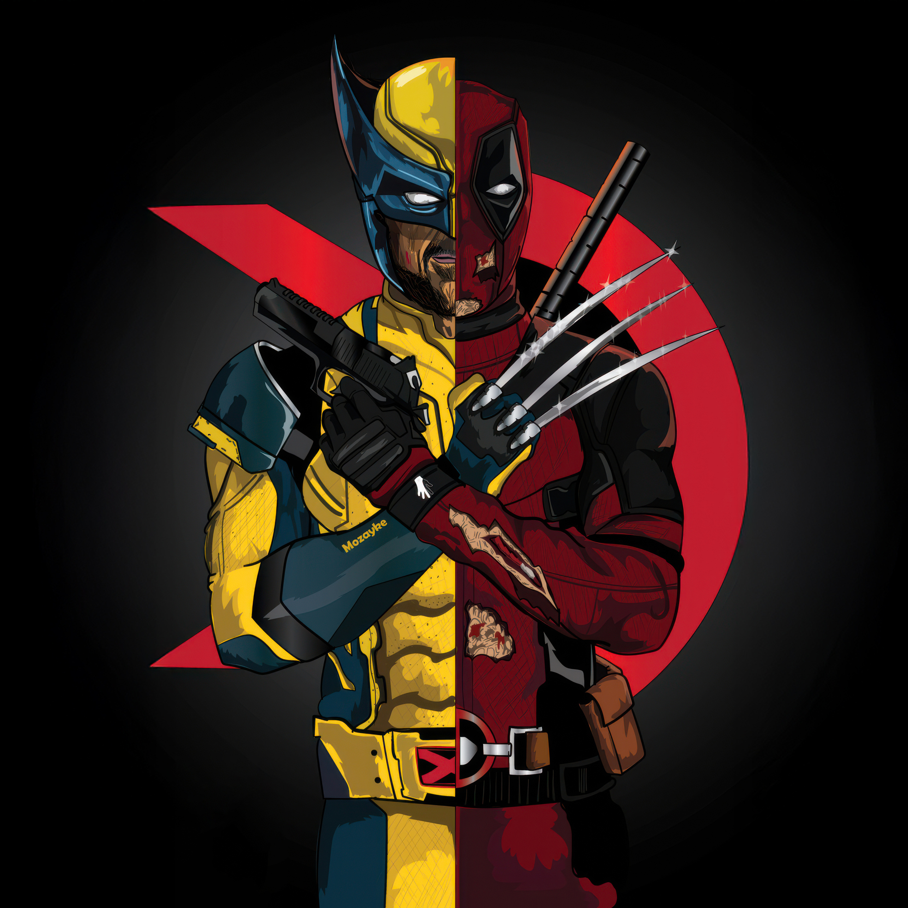 2932x2932 Deadpool And Wolverine Regeneration Bros Ipad Pro Retina ...