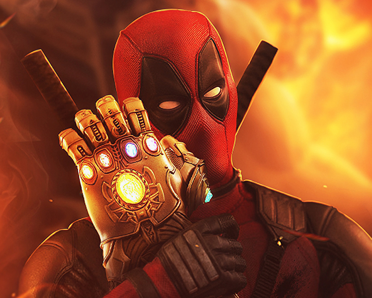 1280x1024 Deadpool Loving Infinity Gauntlet Wallpaper,1280x1024 ...