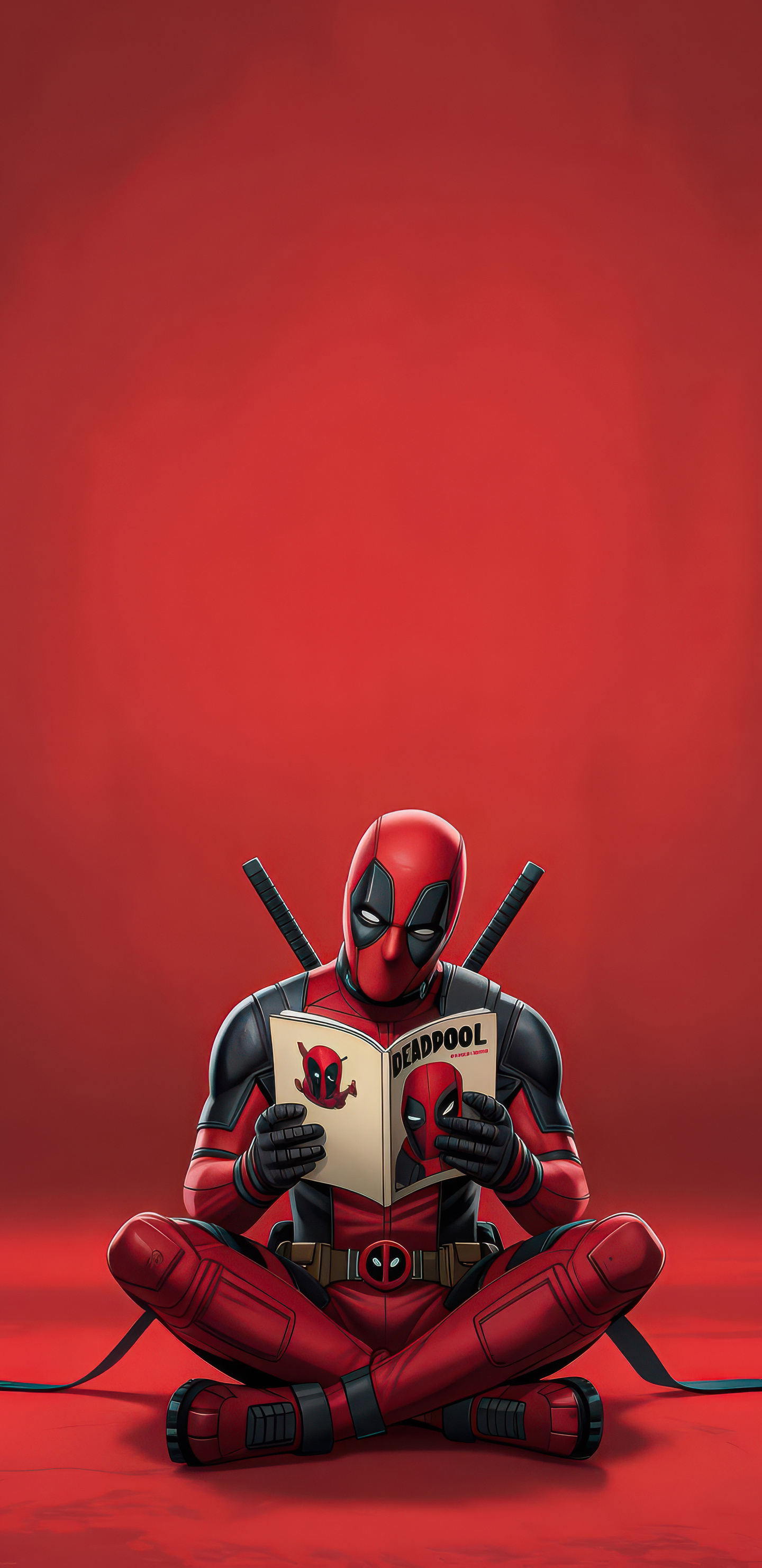 1440x2960 Deadpool Reading Comics Samsung Galaxy Note 9,8, S9,S8,S8 ...