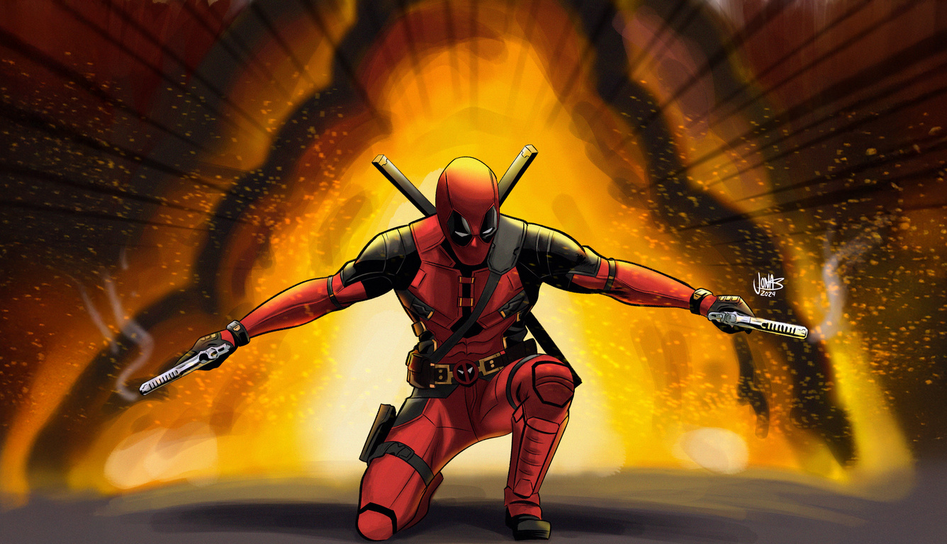 1336x768 Deadpool Symbol Of Power Laptop HD ,HD 4k Wallpapers,Images ...