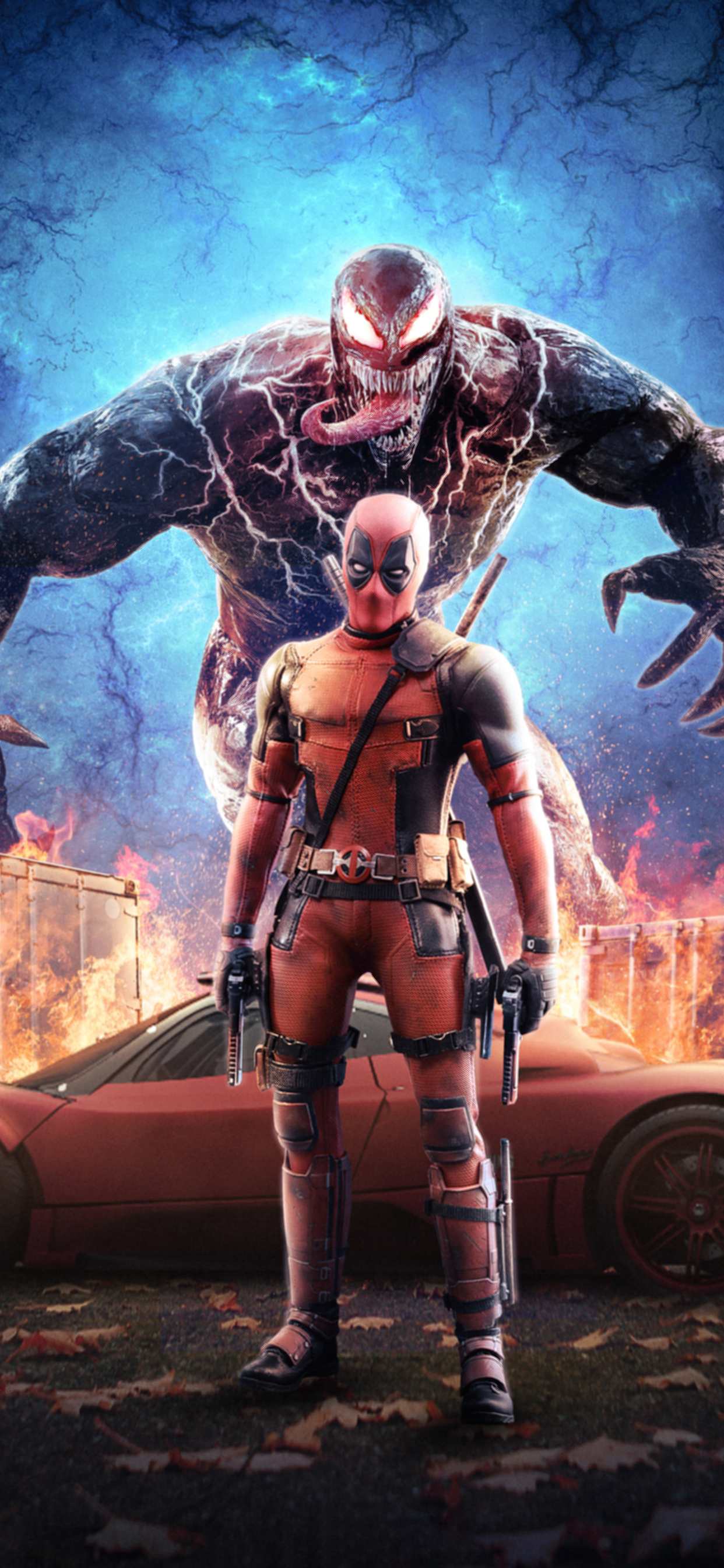 1242x2688 Deadpool X Venom 4k Iphone XS MAX HD 4k Wallpapers, Images ...