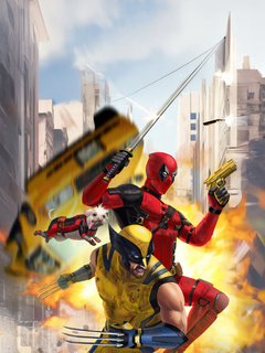 240x320 Deadpool X Wolverine Legacy Nokia 230, Nokia 215, Samsung ...