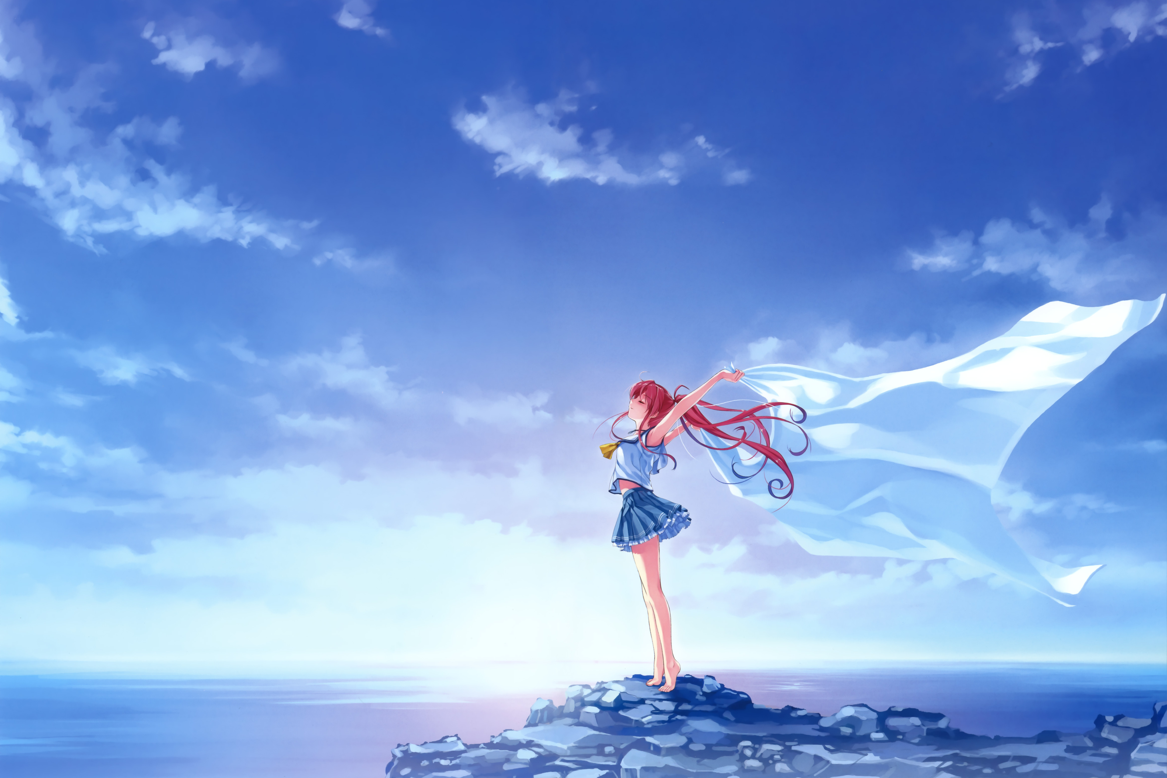 3840x2560 Deep Blue Sky And Pure White Wings 3840x2560 Resolution HD 4k Wallpapers, Images ...