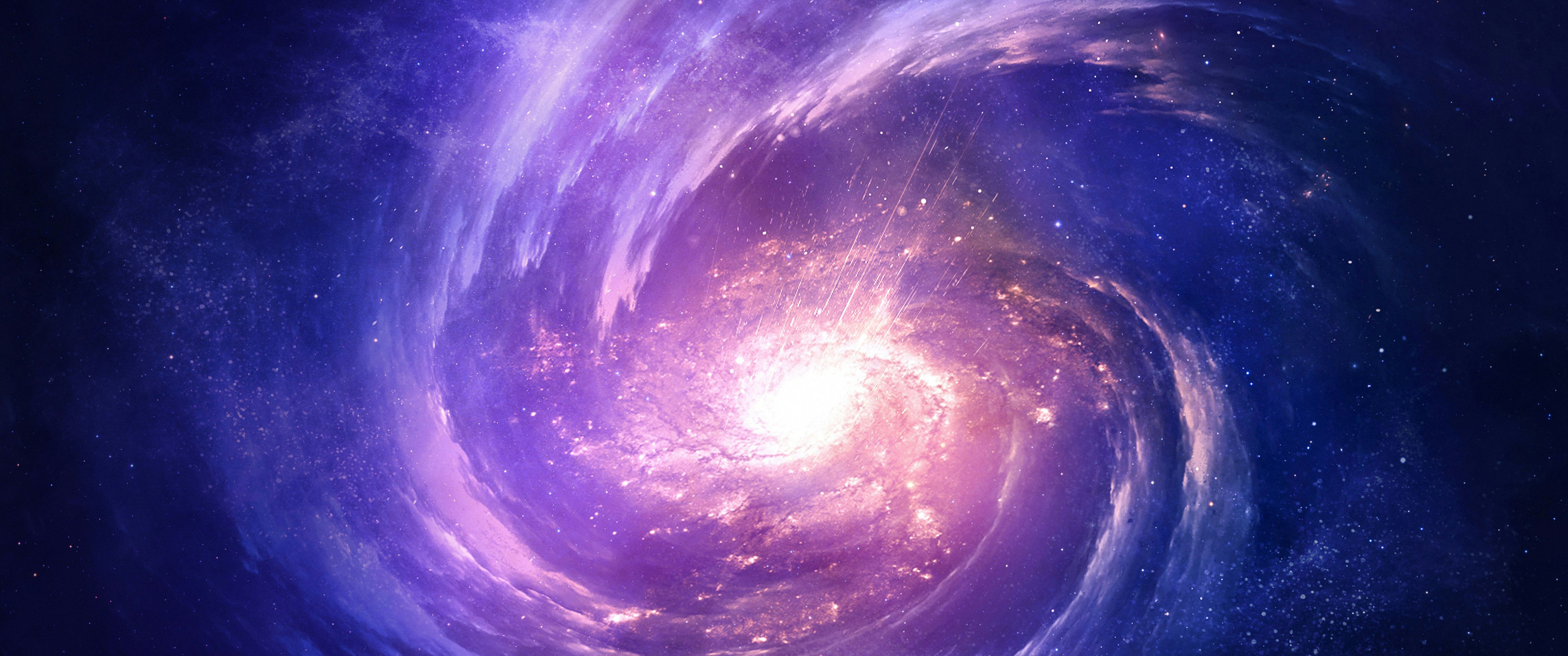 3440x1440 Deep Space Purple Space Art UltraWide Quad HD 1440P ,HD 4k ...