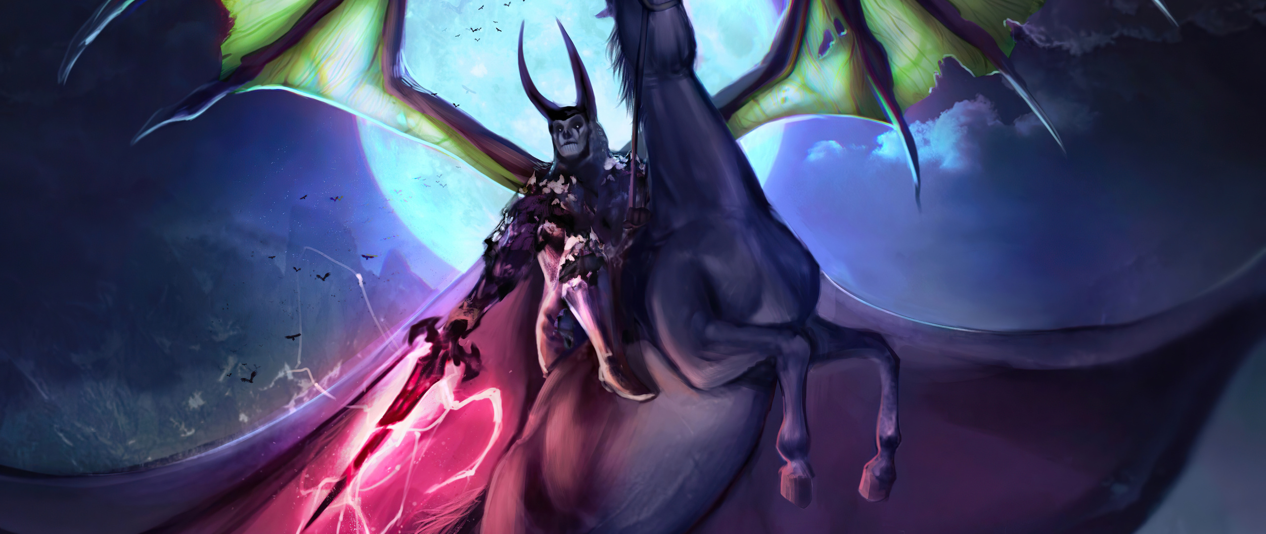 2560x1080 Demon Knight On Horse Wallpaper,2560x1080 Resolution HD 4k ...