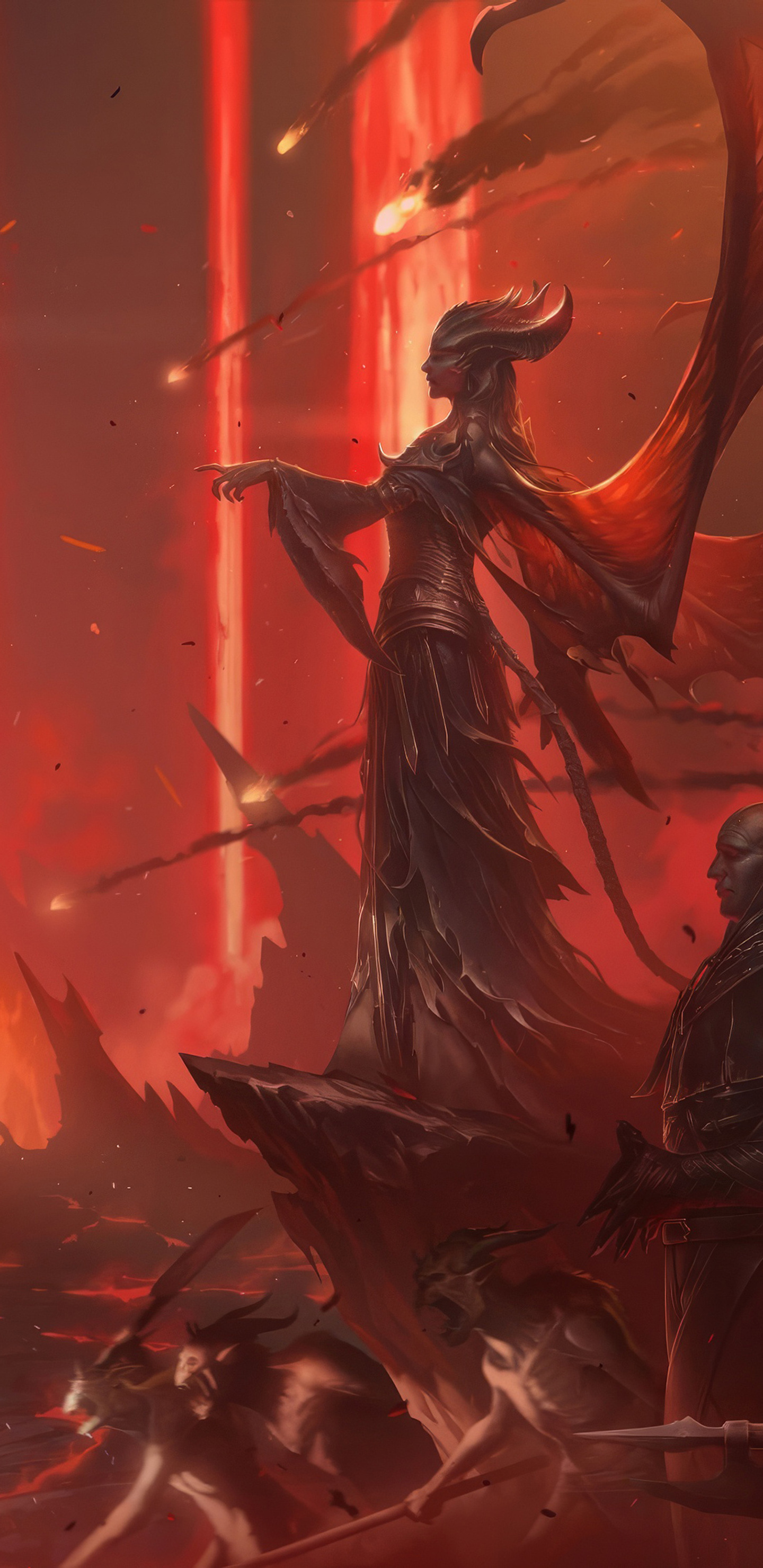 1440x2960 Diablo 4 Inarius Lilith And The Knights Samsung Galaxy Note 9 ...