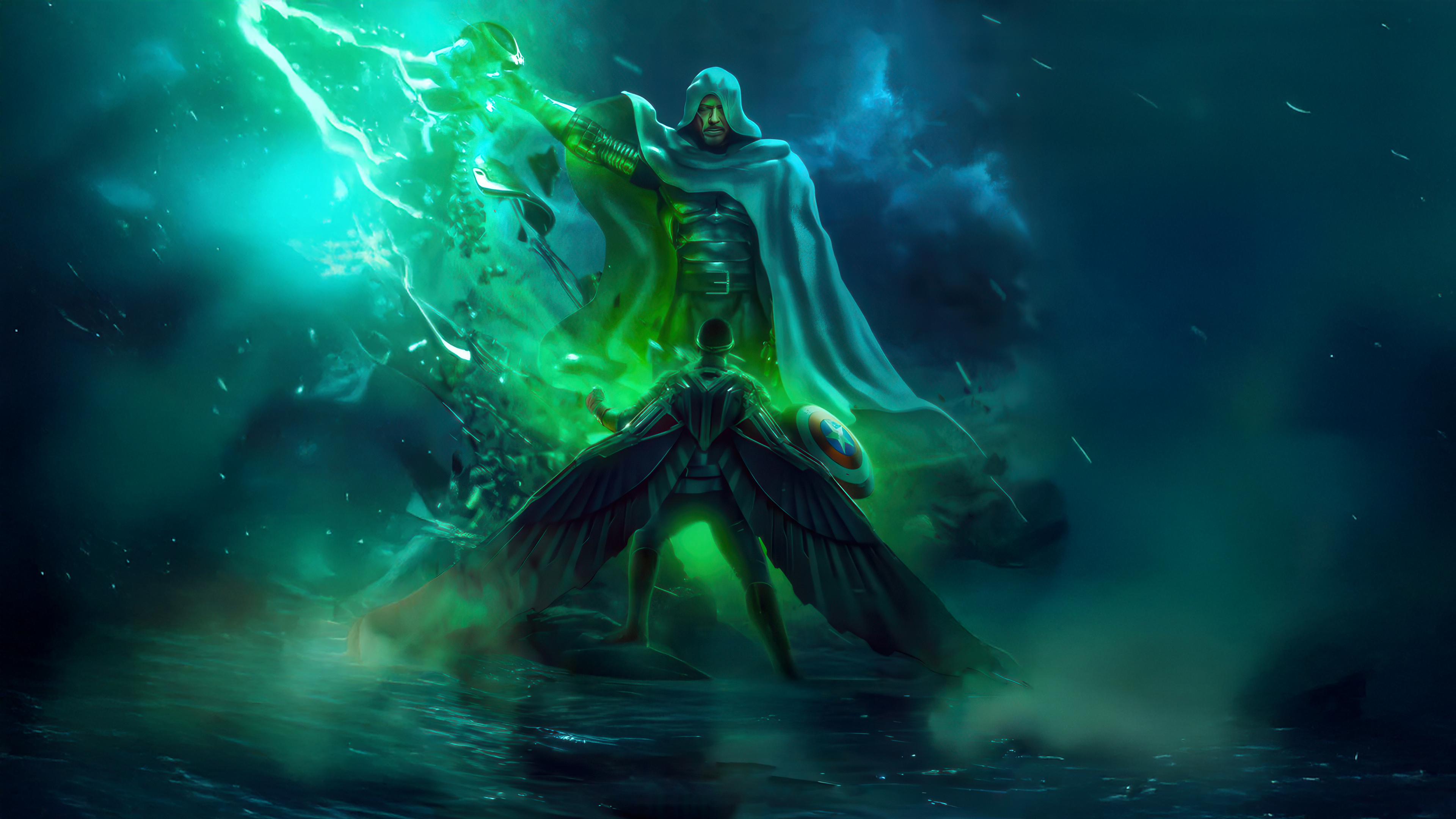 3840x2160 Doctor Doom Vs Captain America 4K ,HD 4k Wallpapers,Images ...