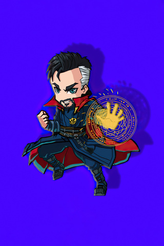 320x480 Doctor Strange Chibi Minimal 4k Apple Iphone,iPod Touch,Galaxy ...