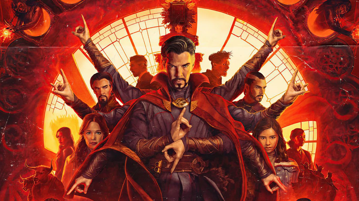 1366x768 Doctor Strange In The Multiverse Of Madness Movie Art 5k Laptop HD ,HD 4k Wallpapers ...