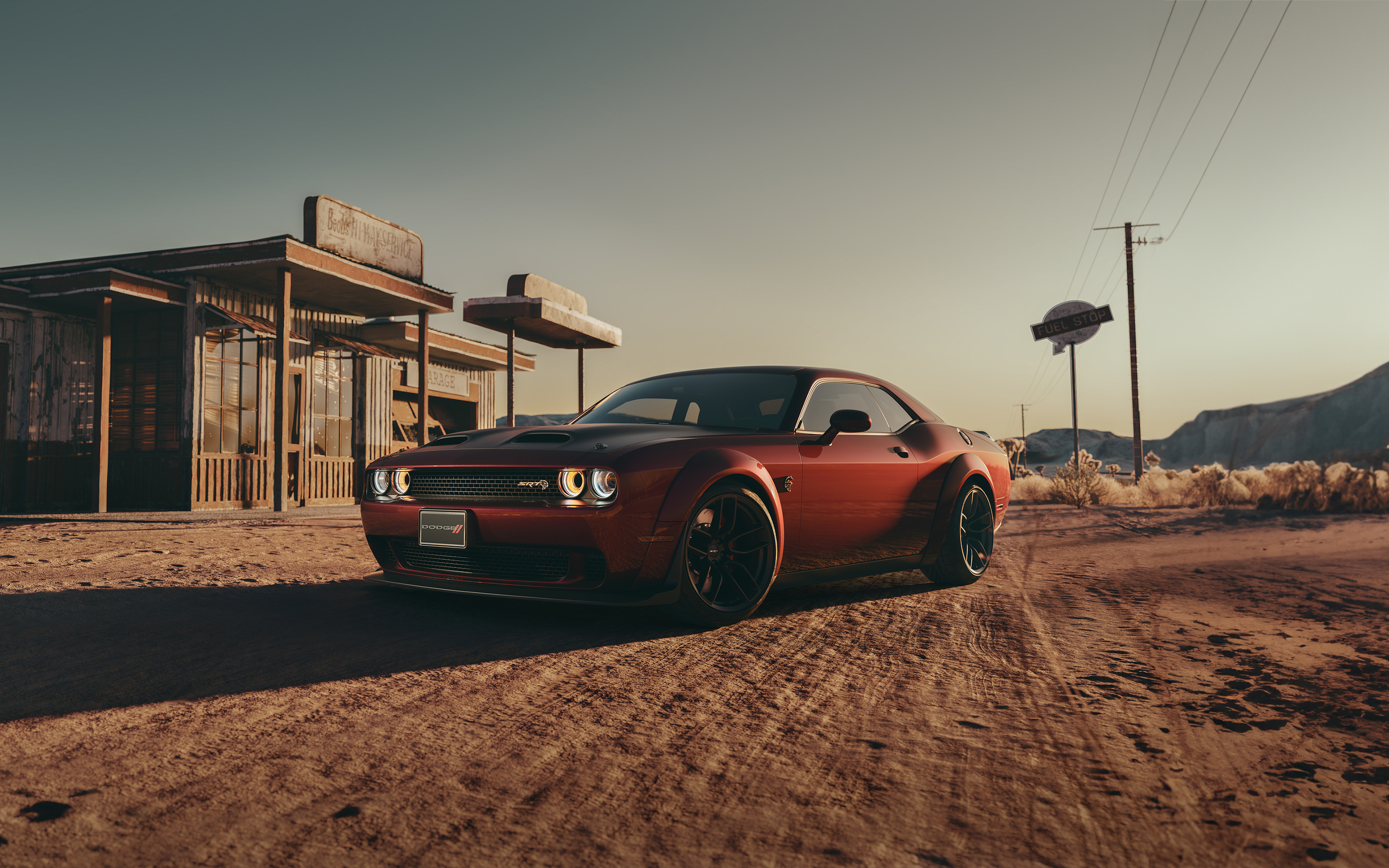 2880x1800 Dodge Challenger In Desert Macbook Pro Retina ,HD 4k ...