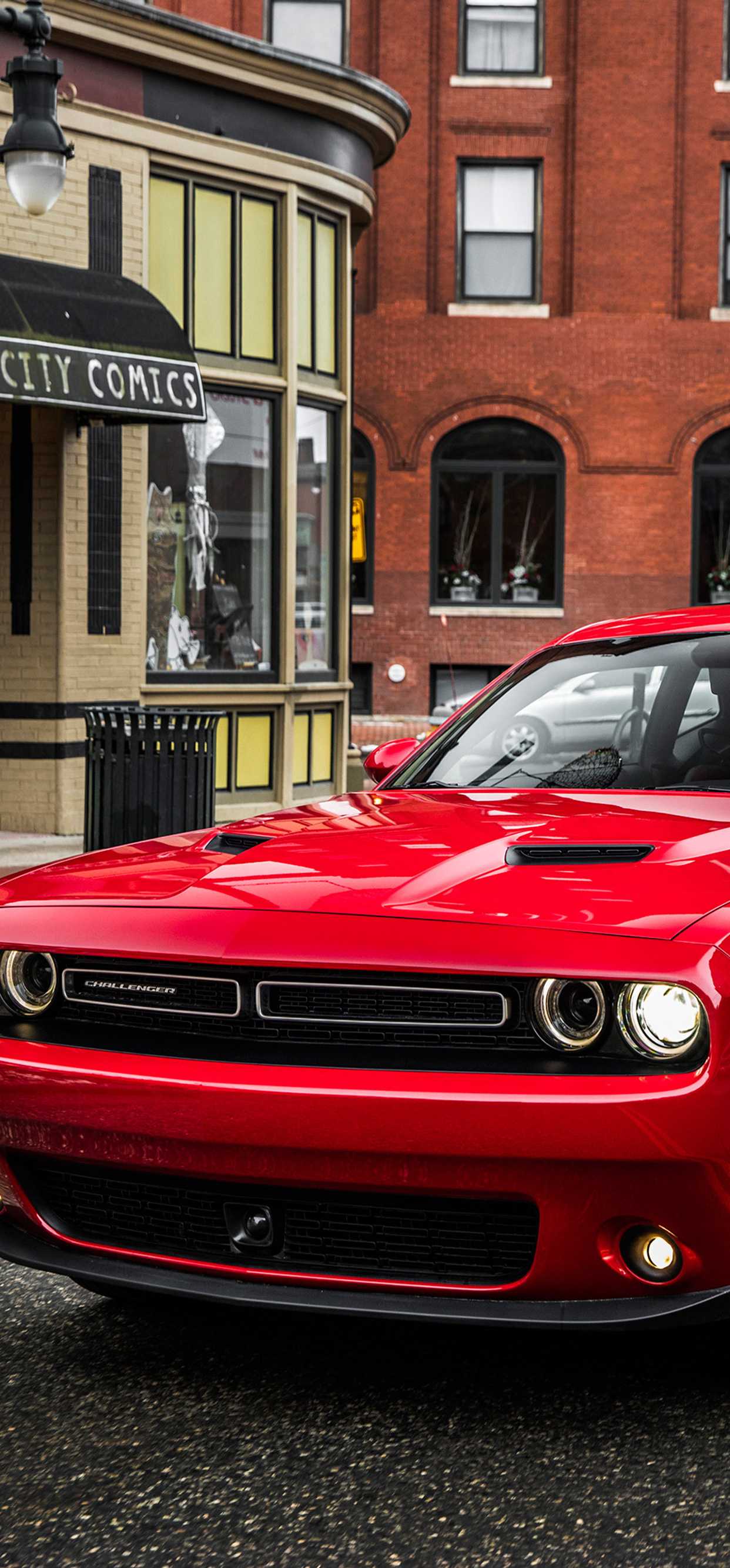 1242x2668 Dodge Challenger Red Car Iphone XS MAX ,HD 4k Wallpapers ...