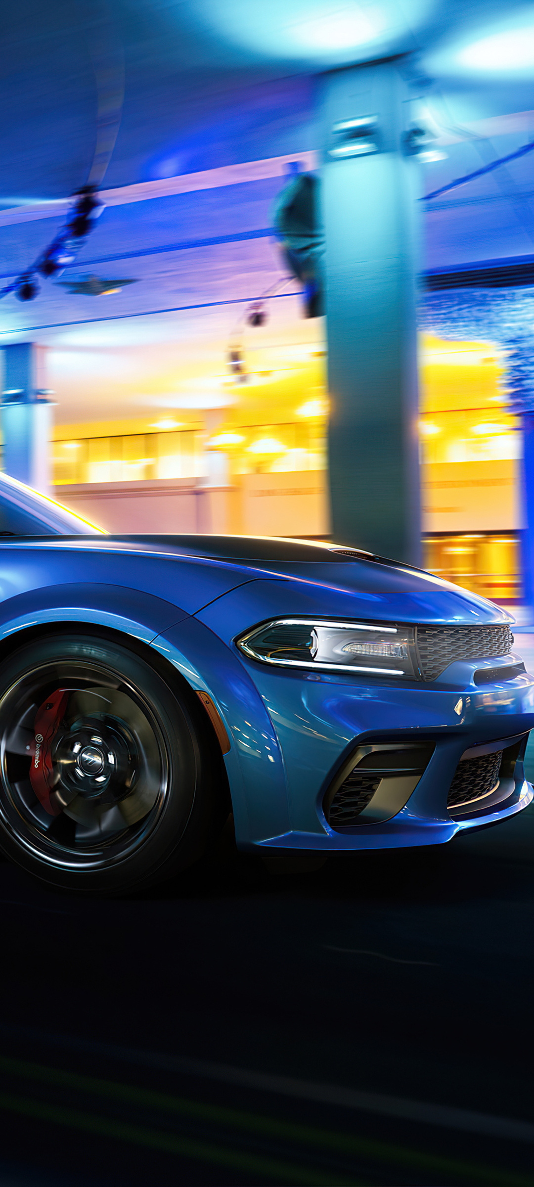 1080x2400 Dodge Challenger Srt Hellcat City Night 4k Google Pixel 7 ,HD ...