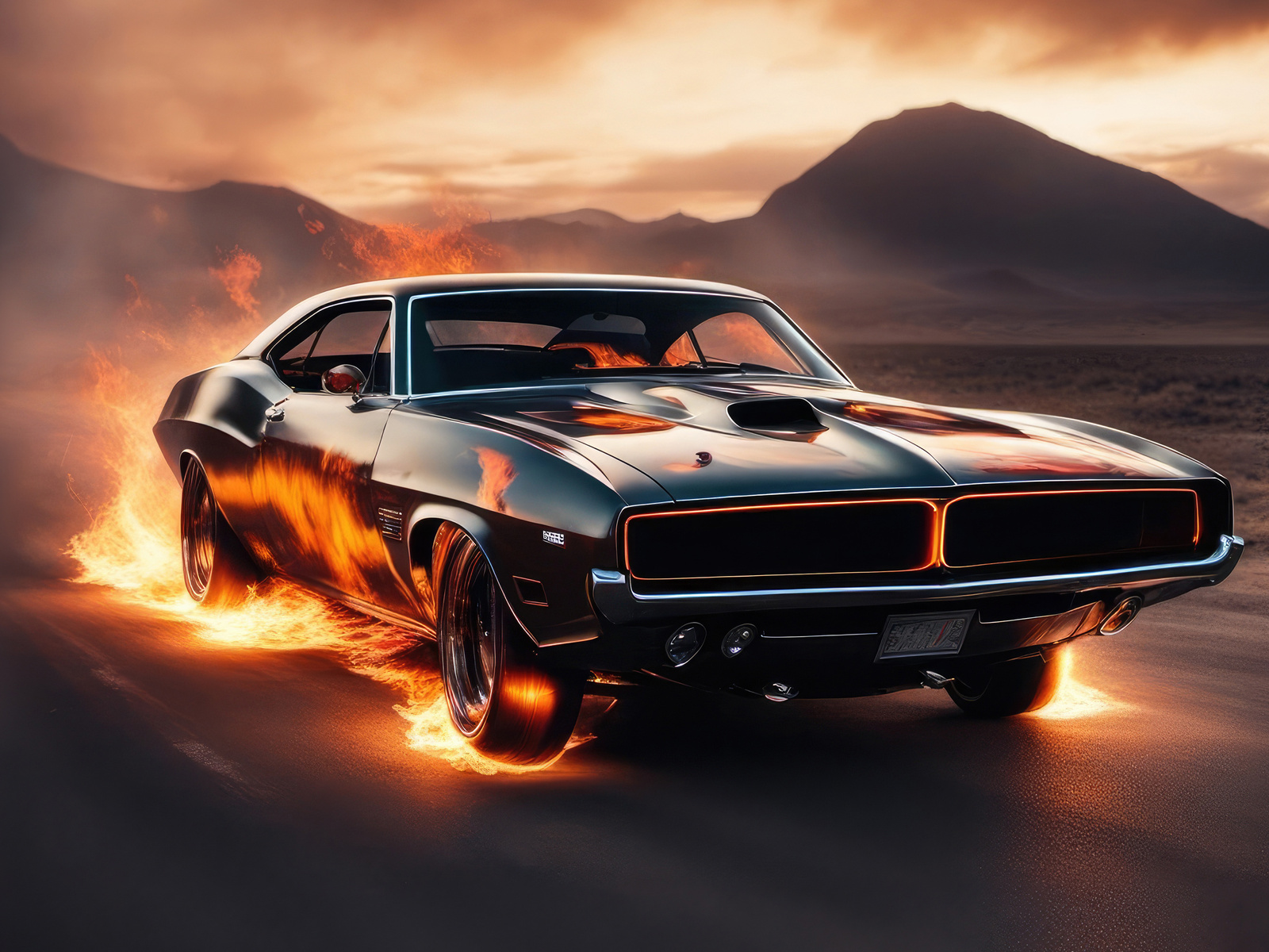 1600x1200 Dodge Charger On Fire Wallpaper,1600x1200 Resolution HD 4k ...