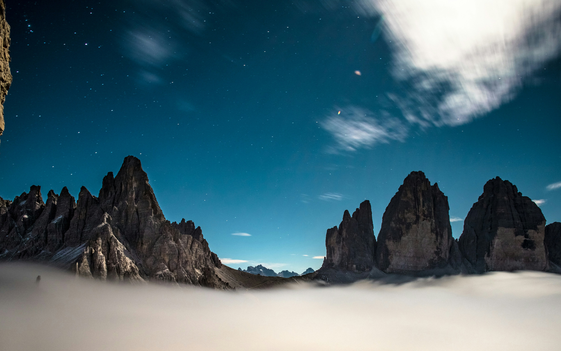 1920x1200 Dolomites Mountain Range Italy Scenery Clouds Sky 1080P ...