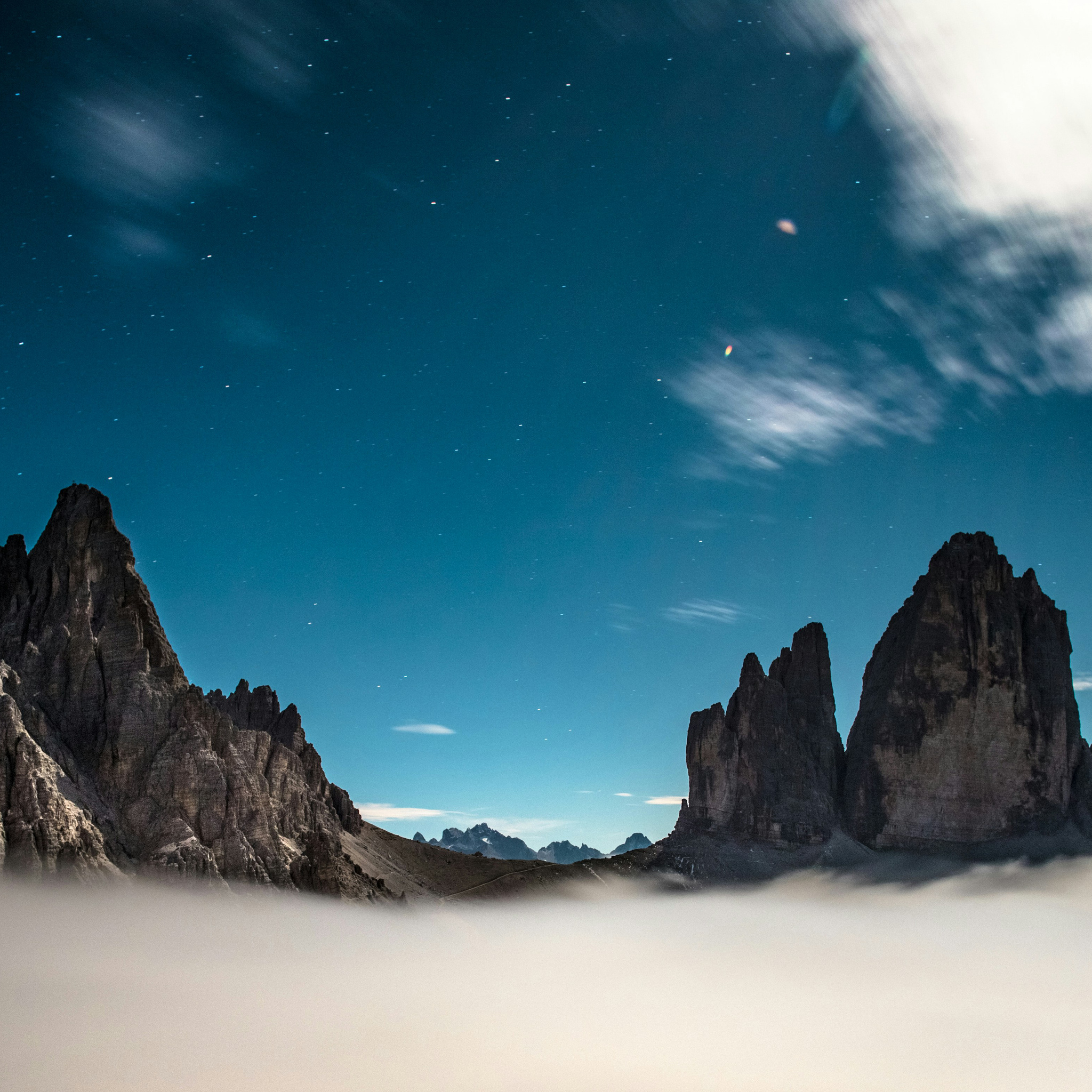2048x2048 Dolomites Mountain Range Italy Scenery Clouds Sky Ipad Air ...