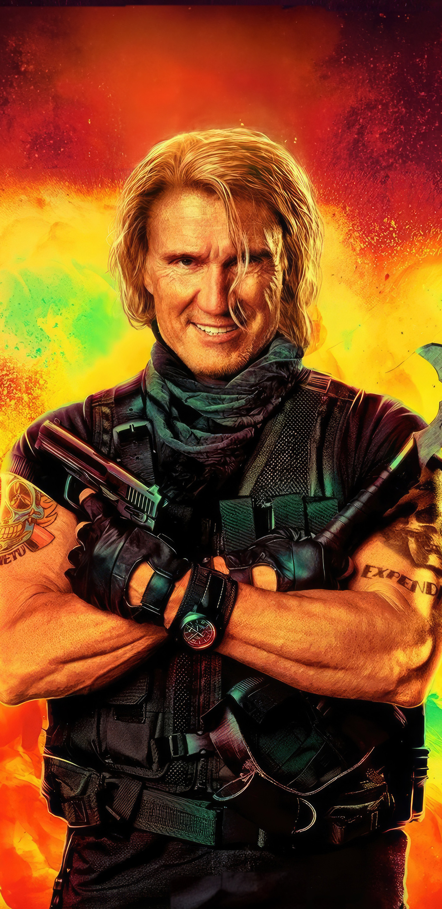 1440x2960 Dolph Lundgren As Gunner Jensen In The Expendables 4 Samsung Galaxy Note 9,8, S9,S8,S8 ...