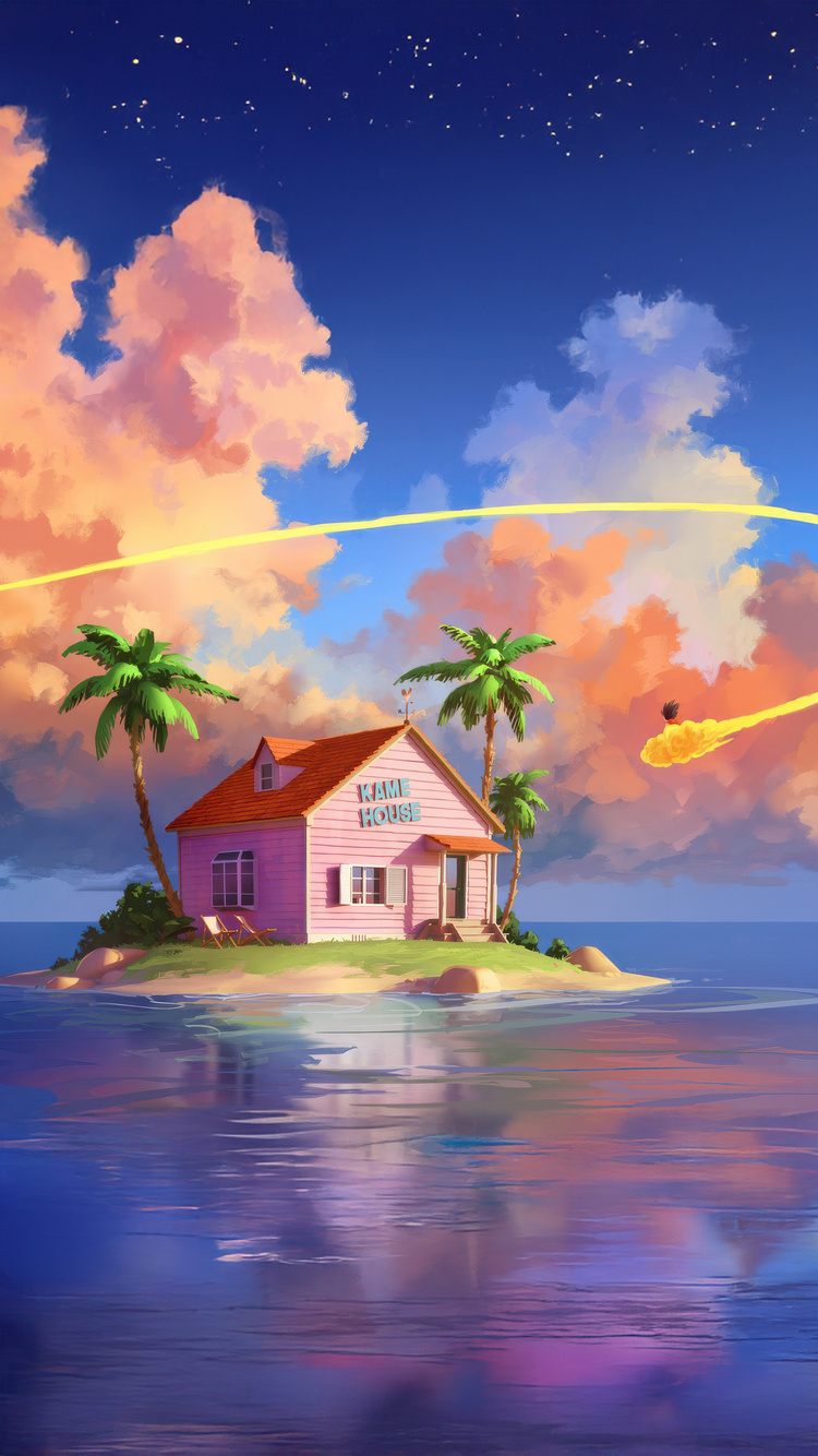 750x1334 Dragon Ball Kame House 4k iPhone 6, iPhone 6S, iPhone 7 ,HD 4k ...