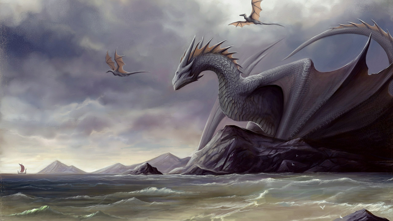 1366x768 Dragon Digital Art Fantasy Laptop HD ,HD 4k Wallpapers,Images ...