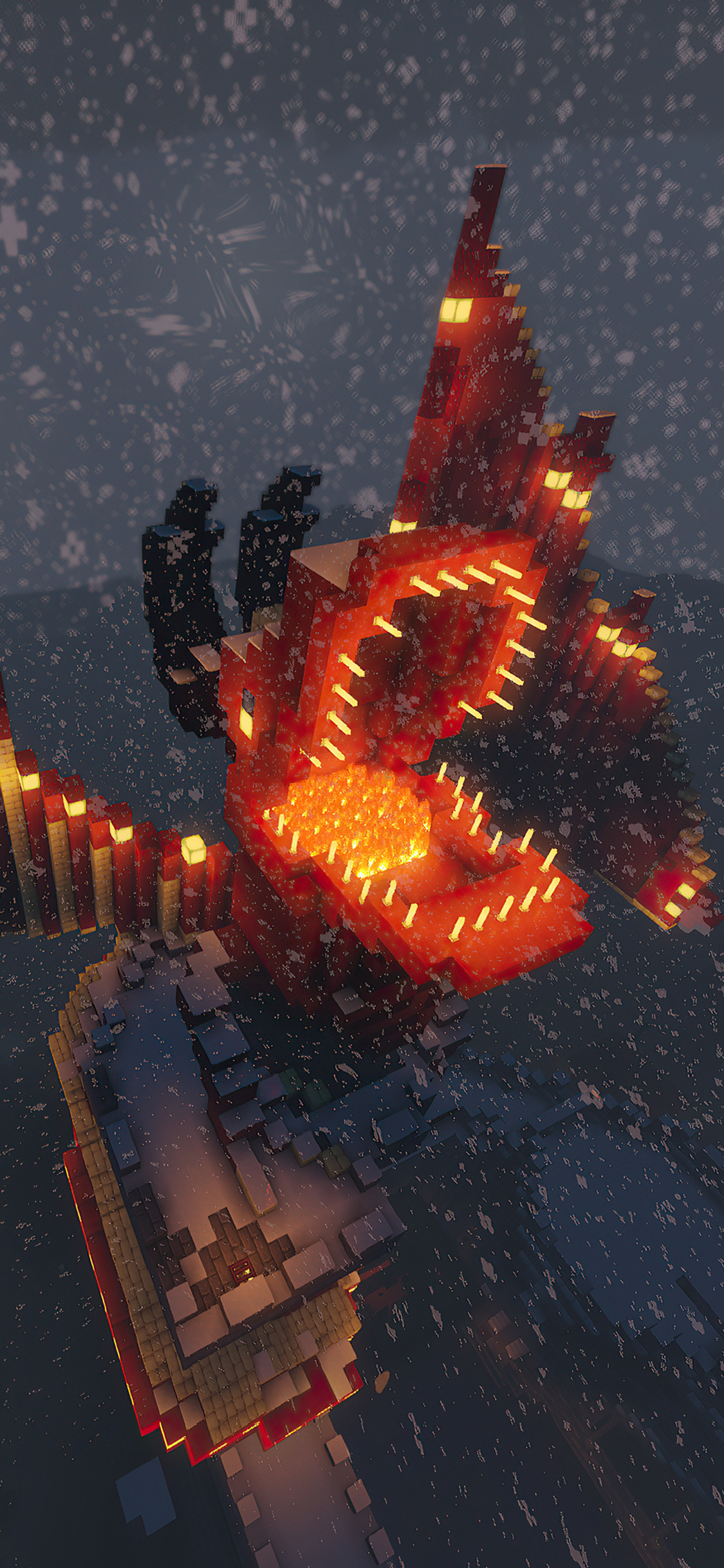 1125x2436 Dragon In Minecraft 4k Iphone XS,Iphone 10,Iphone X ,HD 4k ...