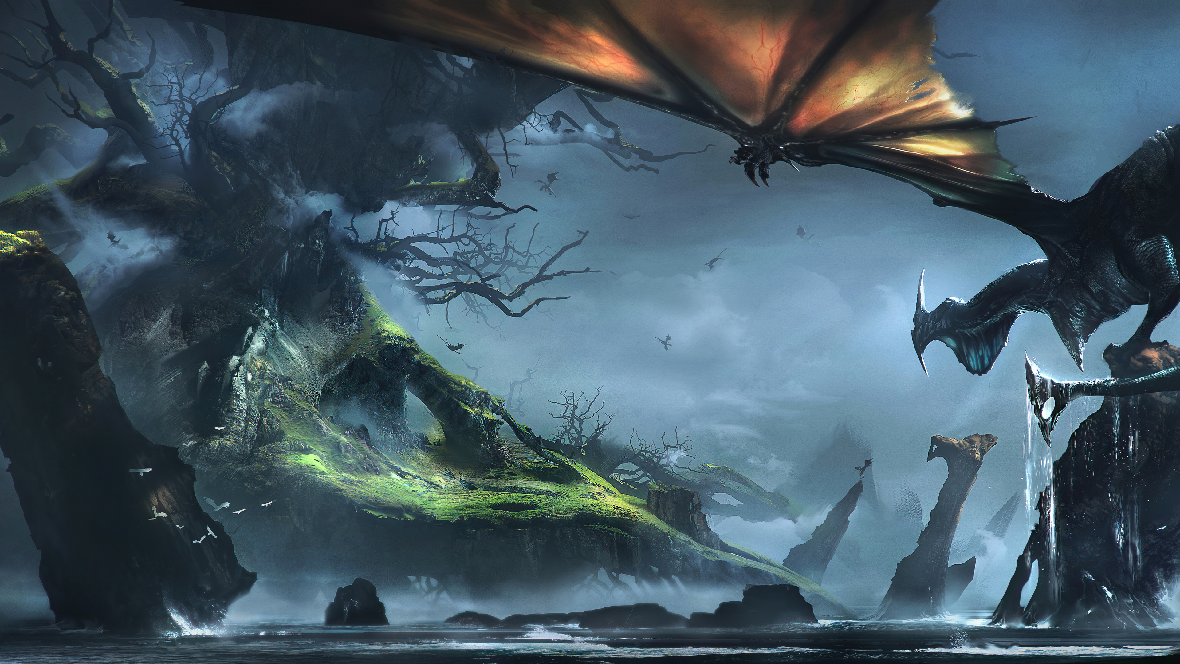 3840x2160 Dragon Land 4k 4K ,HD 4k Wallpapers,Images,Backgrounds,Photos ...