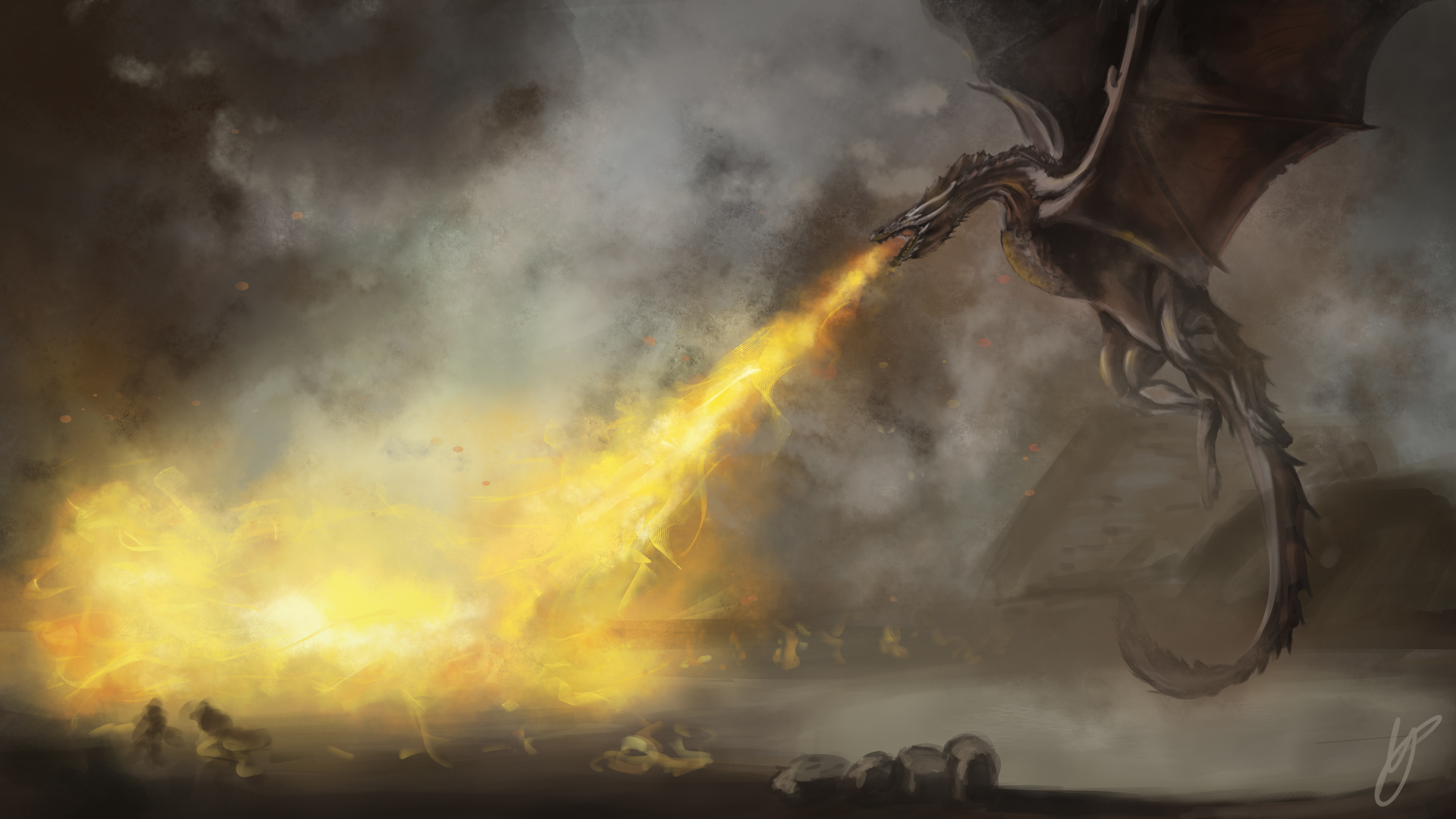 3840x2160 Dragon Throwing Flame 4k 4K ,HD 4k Wallpapers,Images ...