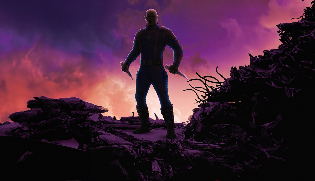 1336x768 Drax The Destroyer Guardians Of The Galaxy Vol 3 Laptop HD ,HD ...