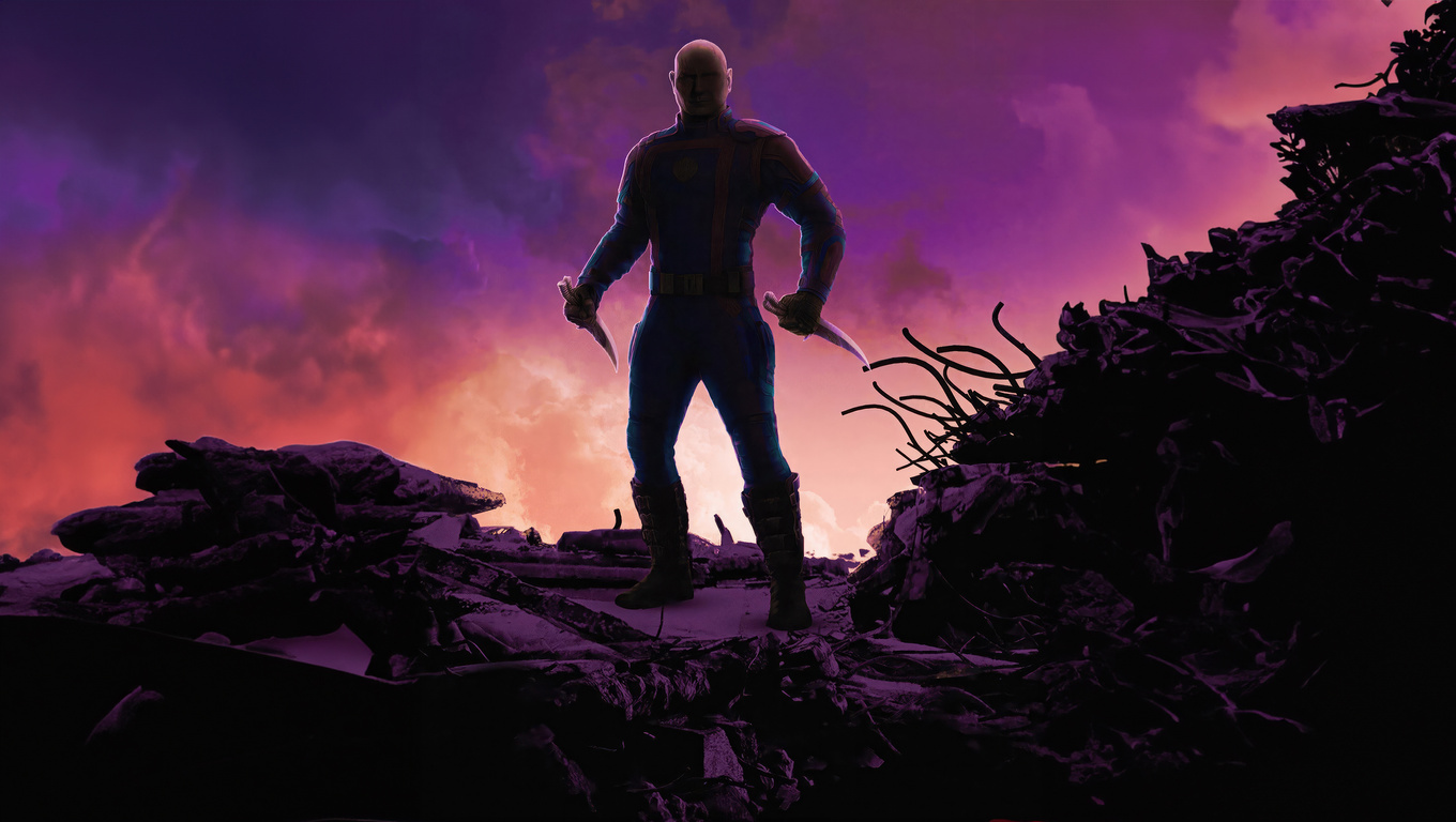 1360x768 Drax The Destroyer Guardians Of The Galaxy Vol 3 Laptop HD ,HD 4k Wallpapers,Images ...