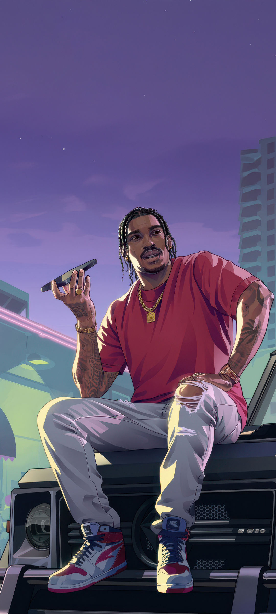 1080x2400 Drequan Priest In Gta 6 Google Pixel 7 ,HD 4k Wallpapers ...