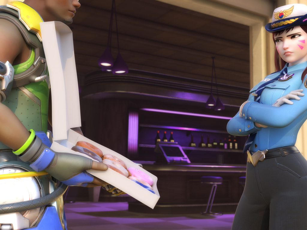 1024x768 DVa Overwatch Donuts Wallpaper,1024x768 Resolution HD 4k ...