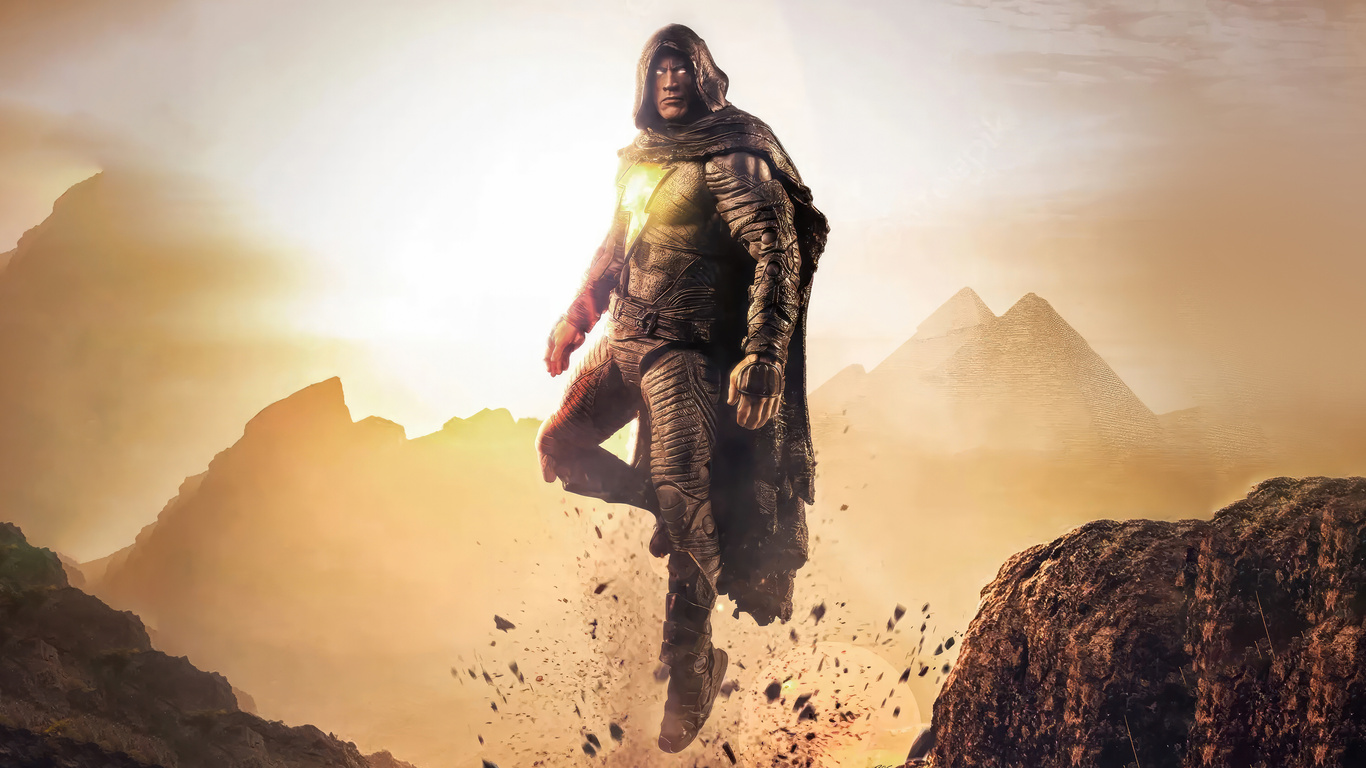 1366x768 Dwayne The Rock Johnson As Black Adam 5k Laptop HD ,HD 4k ...