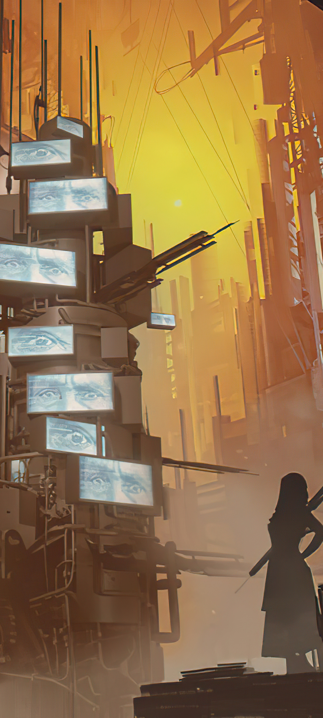 1080x2400 Dystopian City Concept 5k Google Pixel 7 ,HD 4k Wallpapers ...