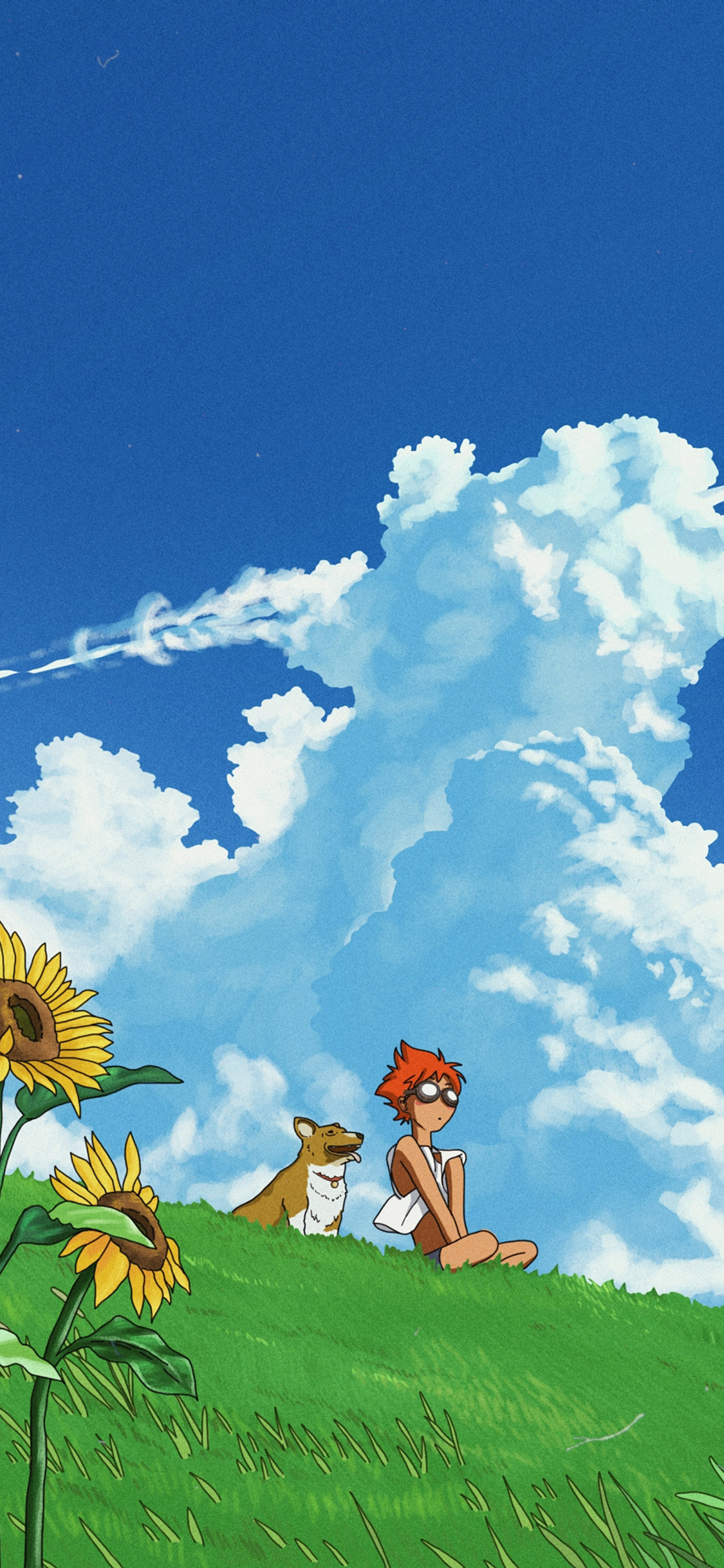 1125x2436 Ed And Ein In A Ghibli World Iphone XS,Iphone 10,Iphone X ,HD 4k Wallpapers,Images ...