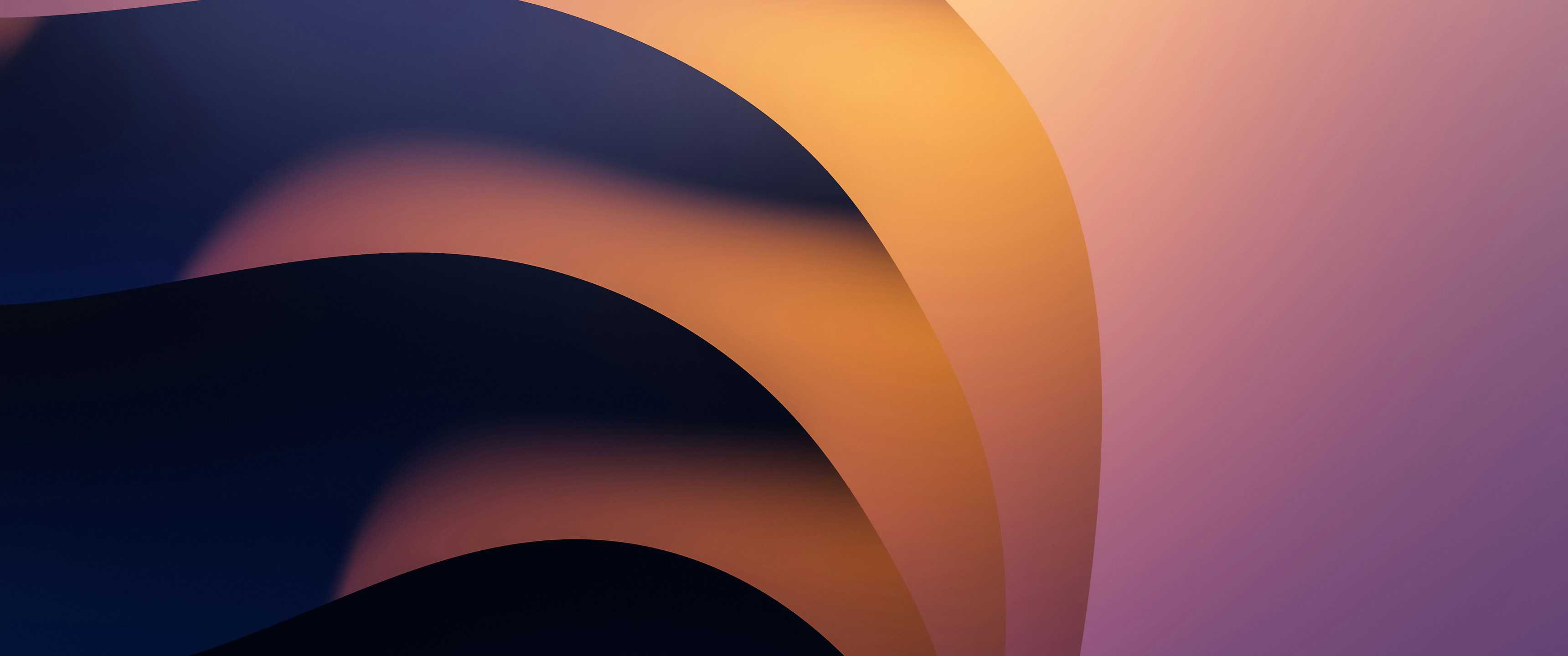 3440x1440 Elegant Wave Layers In Warm Tones UltraWide Quad HD 1440P ,HD ...