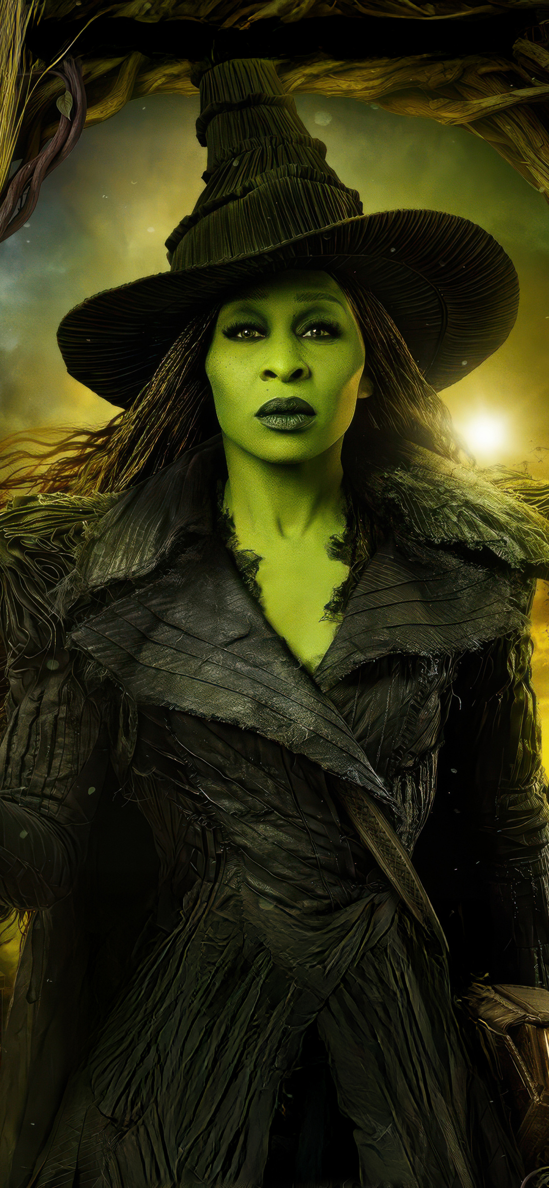 1125x2436 Elphaba In Wicked For Good 2025 Movie Iphone XS,Iphone 10 ...
