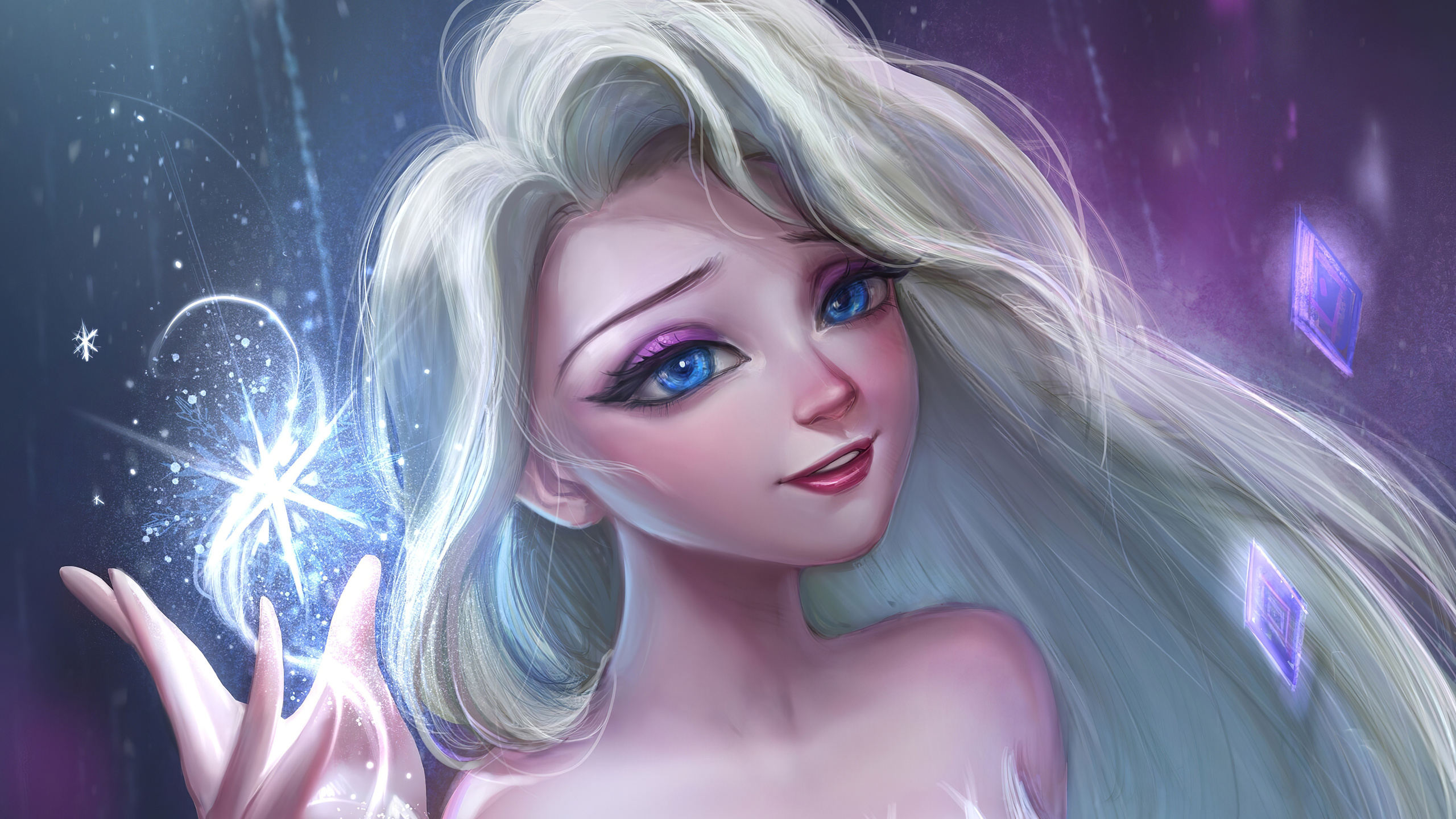 2560x1440 Elsa Frozen Blue Eyes 4k 1440P Resolution ,HD 4k Wallpapers ...