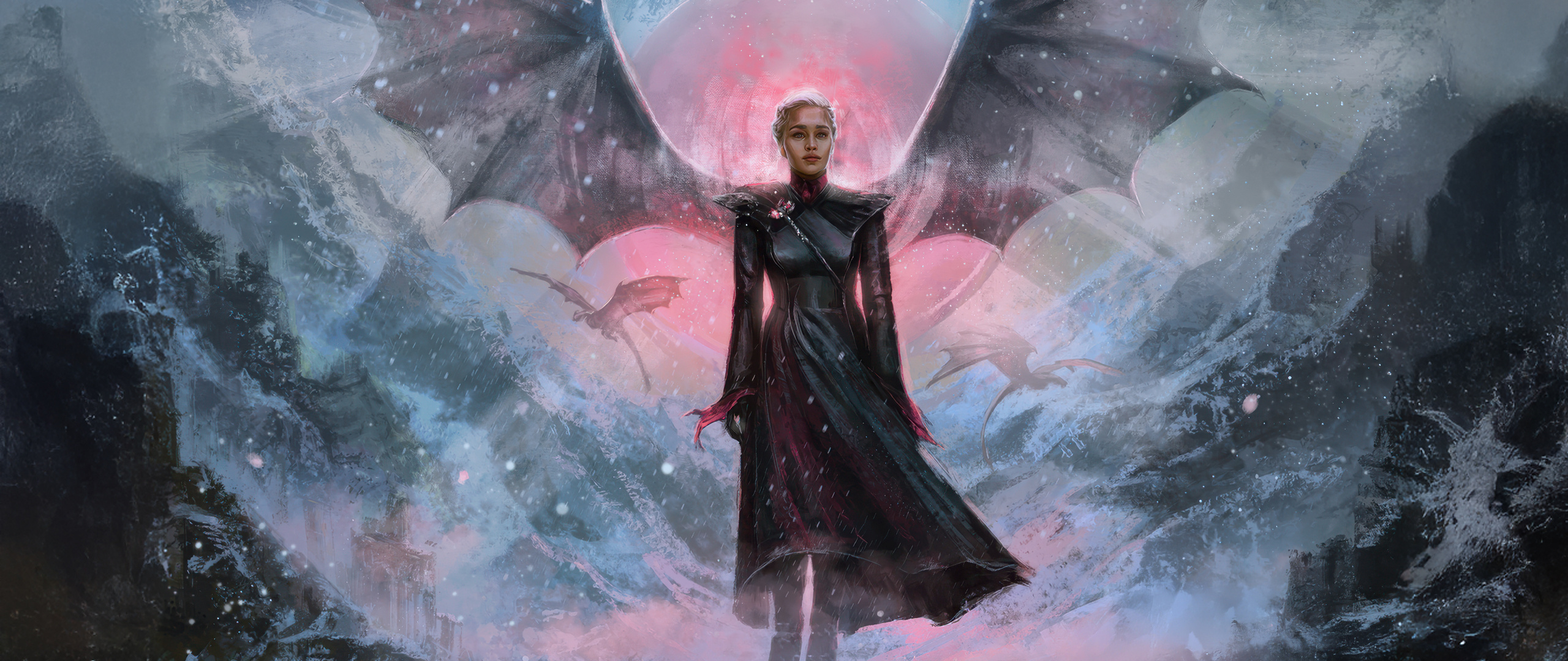 2560x1080 Emilia Clarke As Daenerys Targaryen Wallpaper,2560x1080 ...