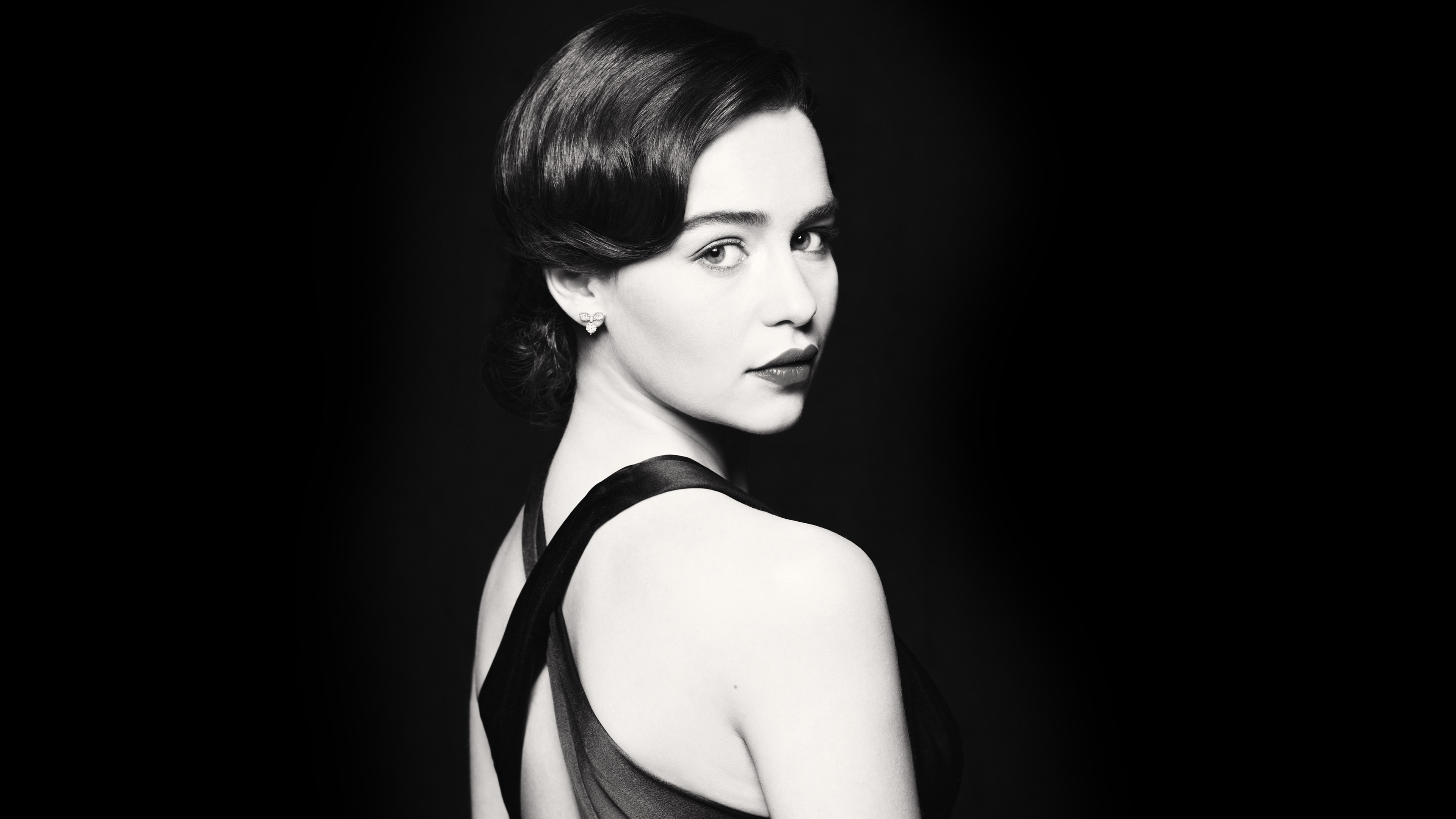 3840x2160 Emilia Clarke Monochrome 4k 4K ,HD 4k Wallpapers,Images ...