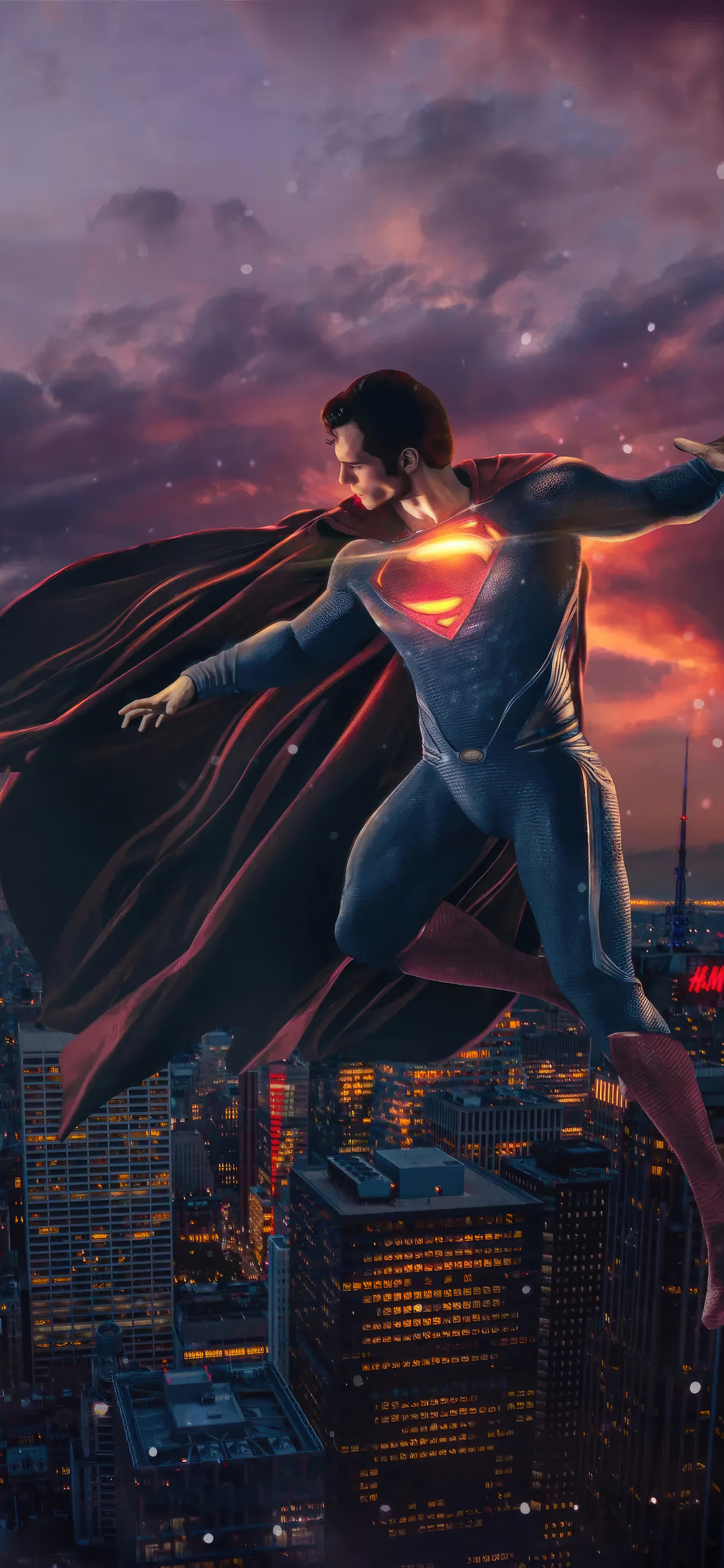 1125x2436 Ethereal Superman The Glowing Might Iphone XS,Iphone 10 ...