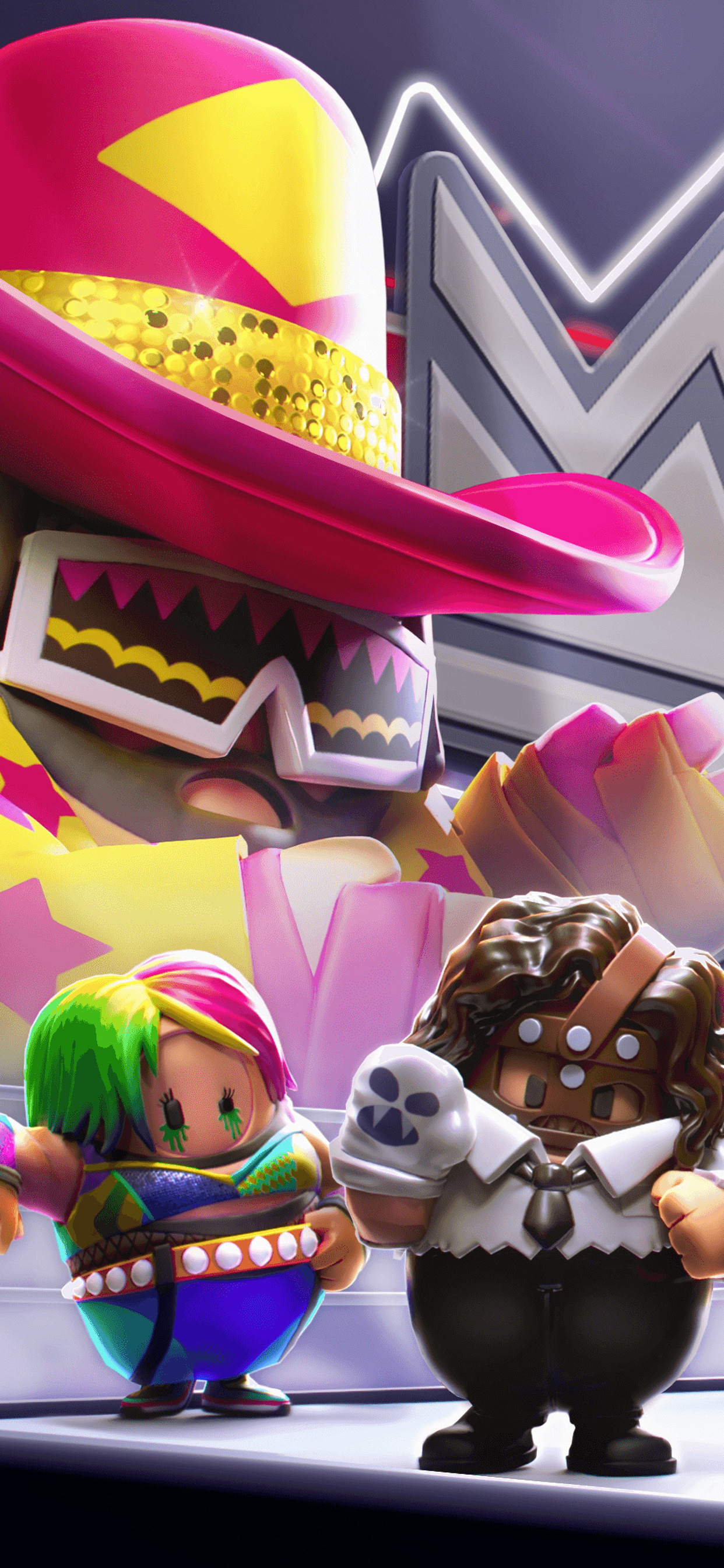 1242x2688 Fall Guys Wwe Iphone XS MAX HD 4k Wallpapers, Images ...