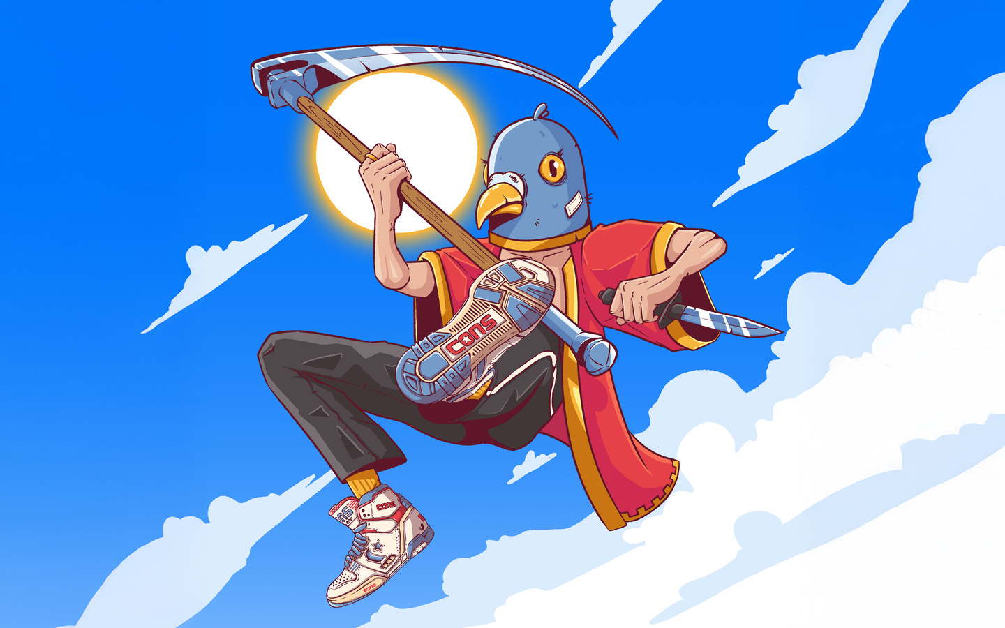 1440x900 Fantasy Bird Knight With Blade Wallpaper,1440x900 Resolution ...