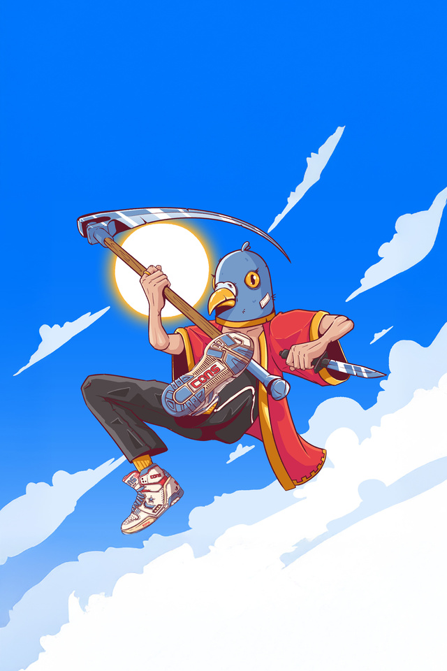 640x960 Fantasy Bird Knight With Blade iPhone 4, iPhone 4S ,HD 4k ...