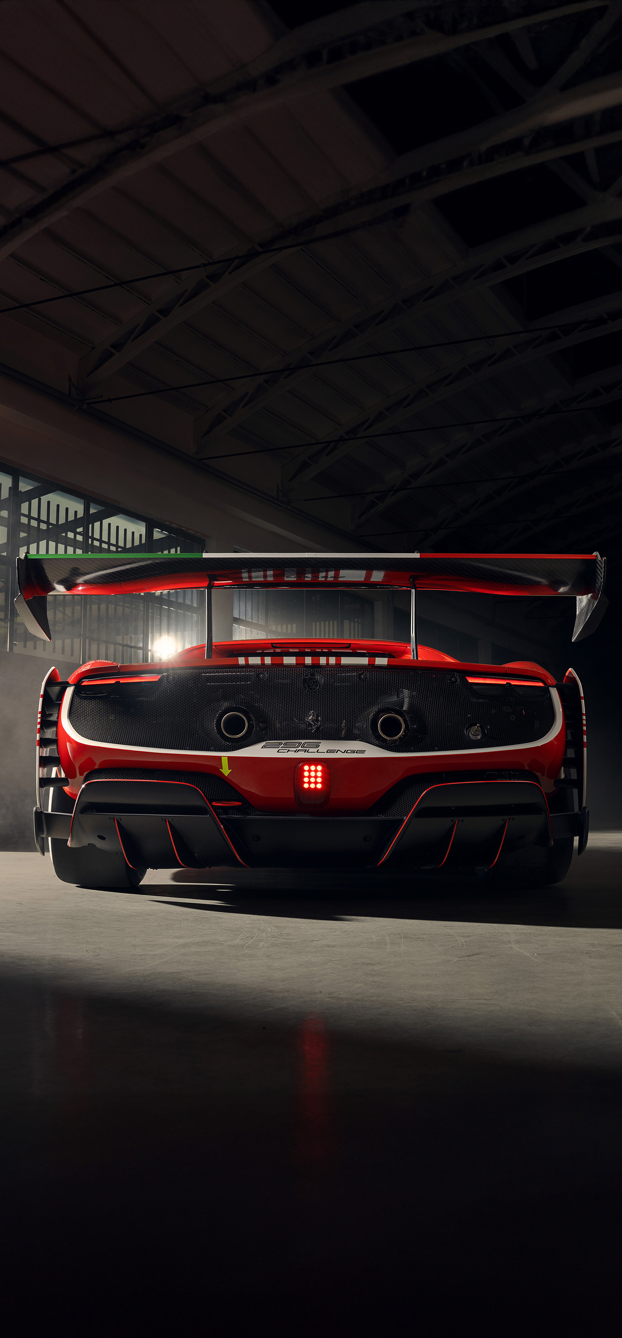 1242x2668 Ferrari 296 Challenge Rear Iphone XS MAX ,HD 4k Wallpapers ...