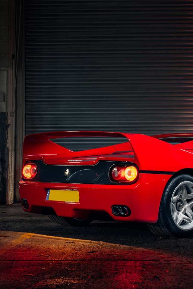 640x960 Ferrari F50 Rear Side iPhone 4, iPhone 4S ,HD 4k Wallpapers ...