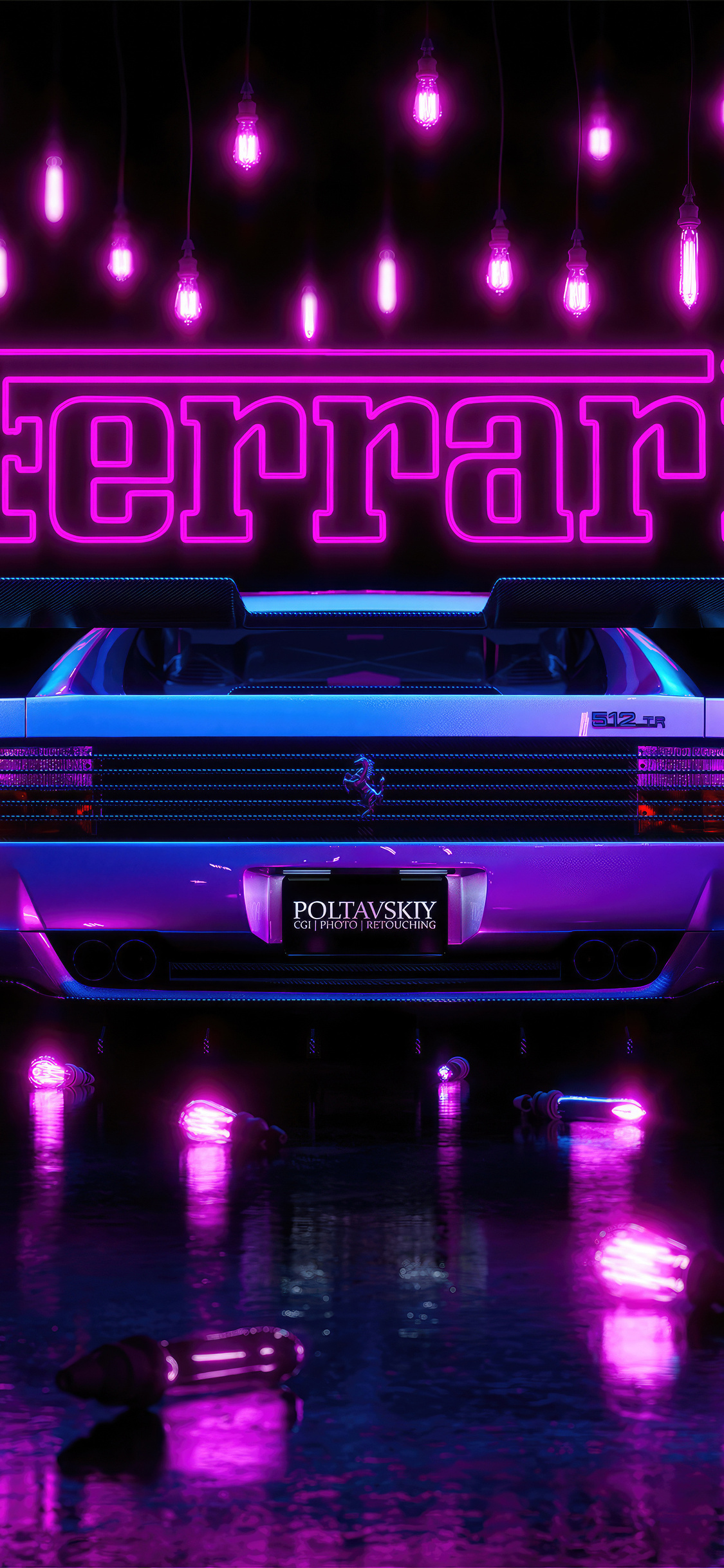 1125x2436 Ferrari Neon OEM Iphone XS,Iphone 10,Iphone X ,HD 4k ...