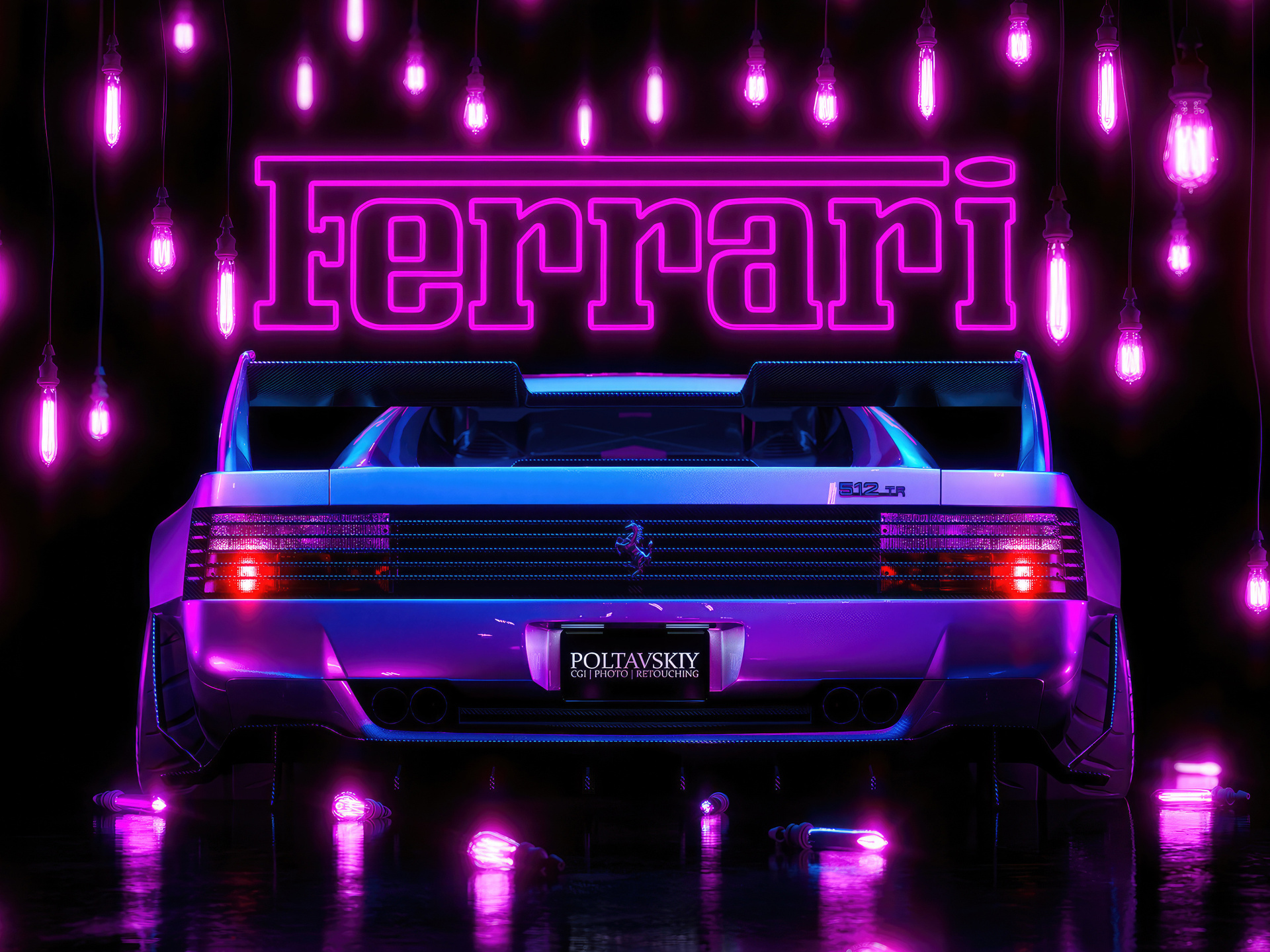 1920x1440 Ferrari Neon OEM 1920x1440 Resolution HD 4k Wallpapers ...